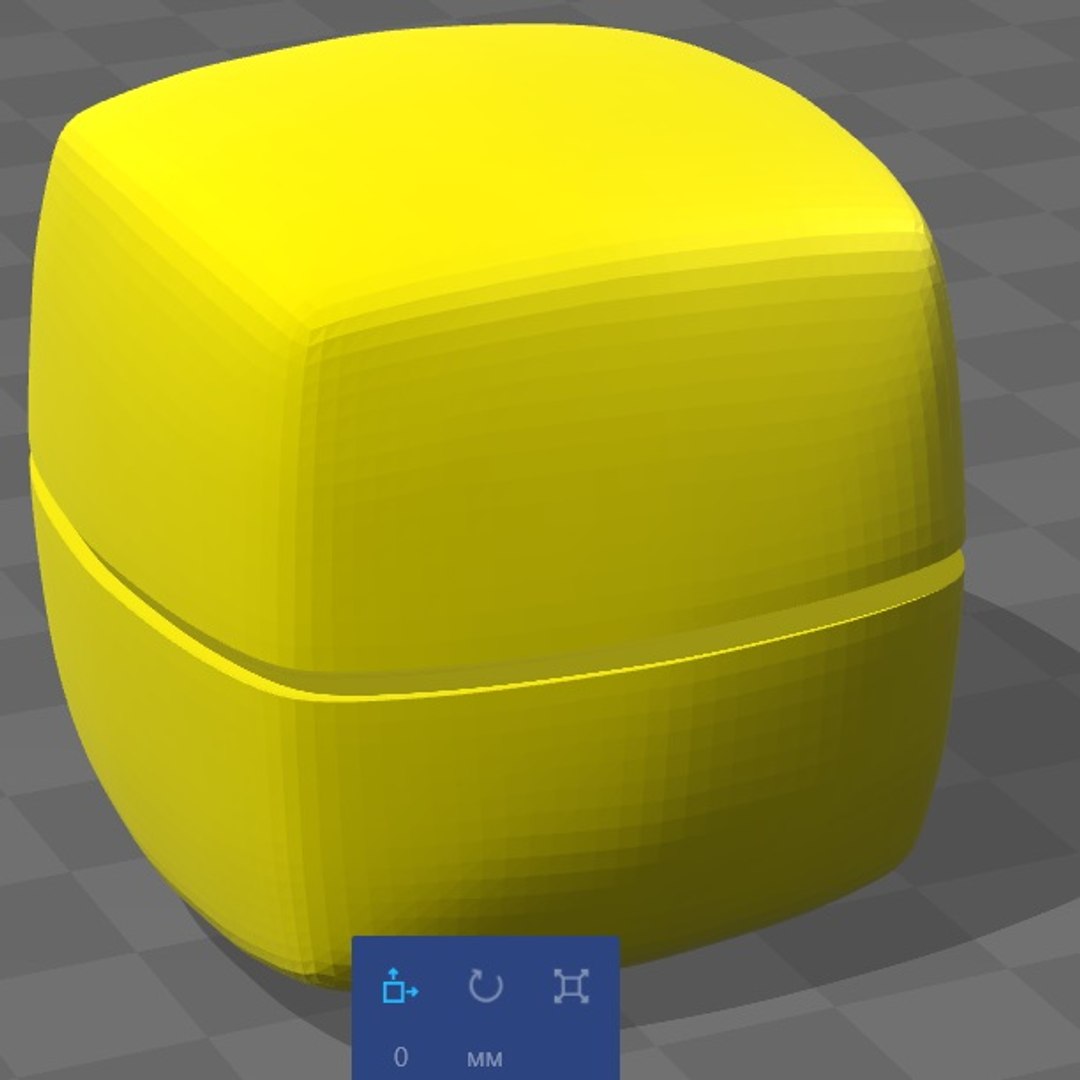 Smoothed Cube 3d Model