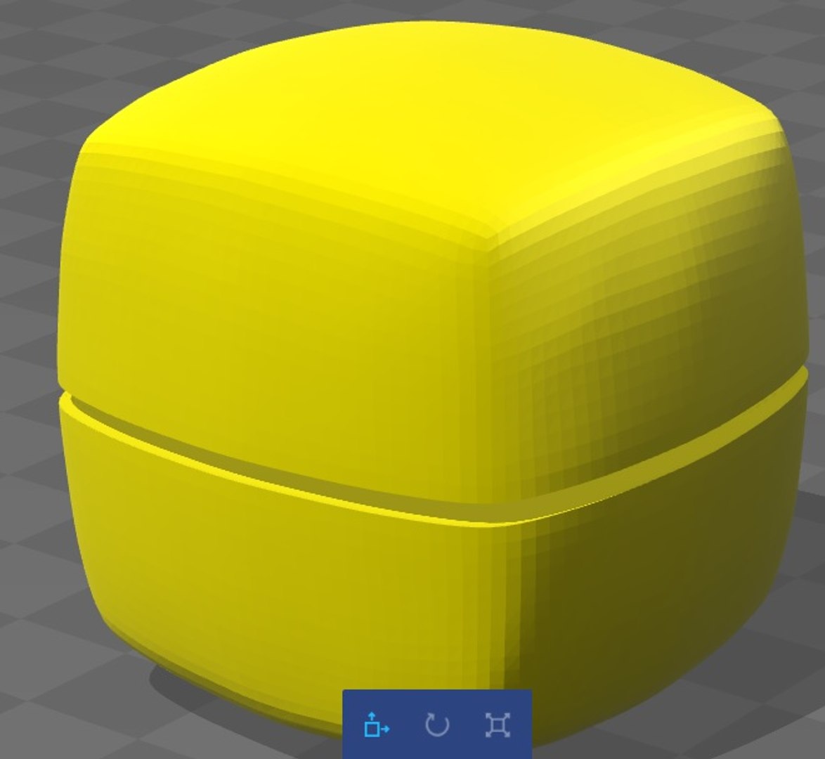 Smoothed Cube 3d Model