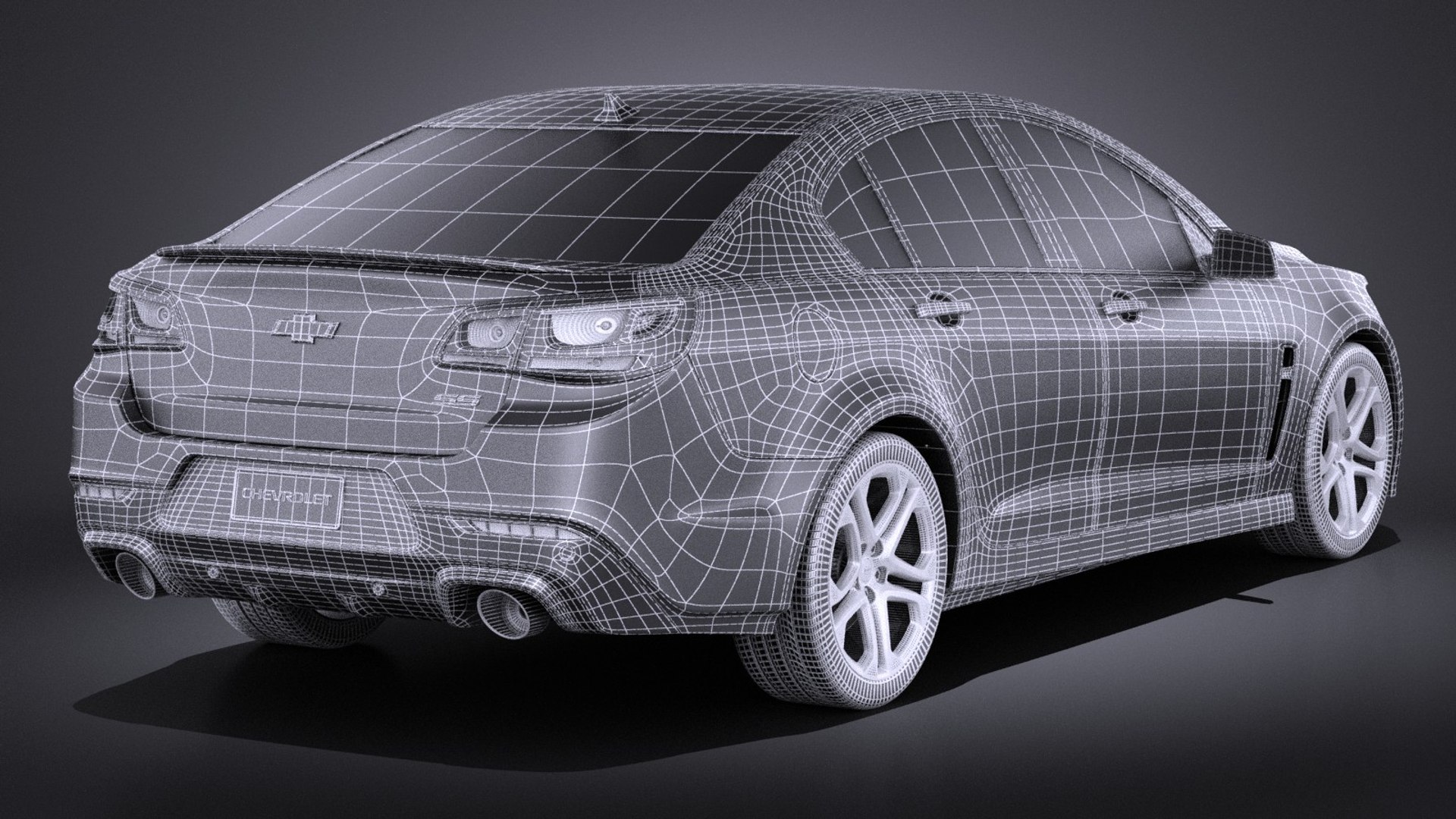 chevrolet ss 2016 3d model