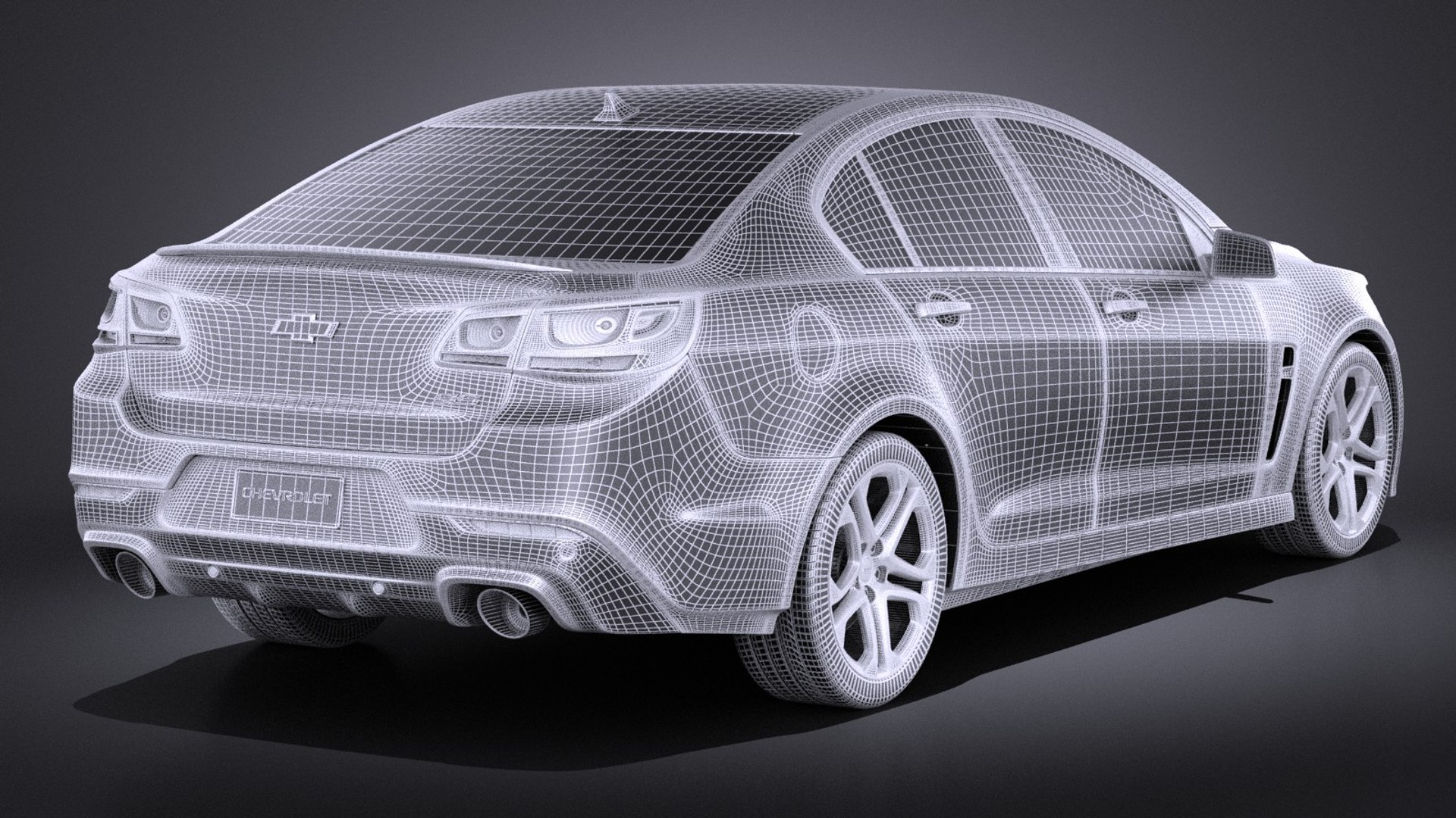 chevrolet ss 2016 3d model