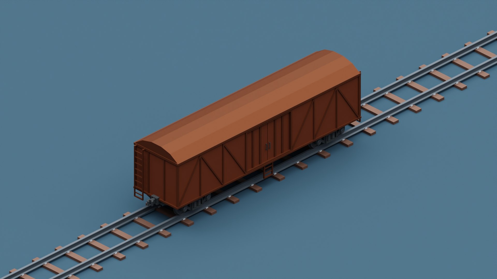Stylized Train And Rail Wagons Low Poly 3D Model - TurboSquid 2264808