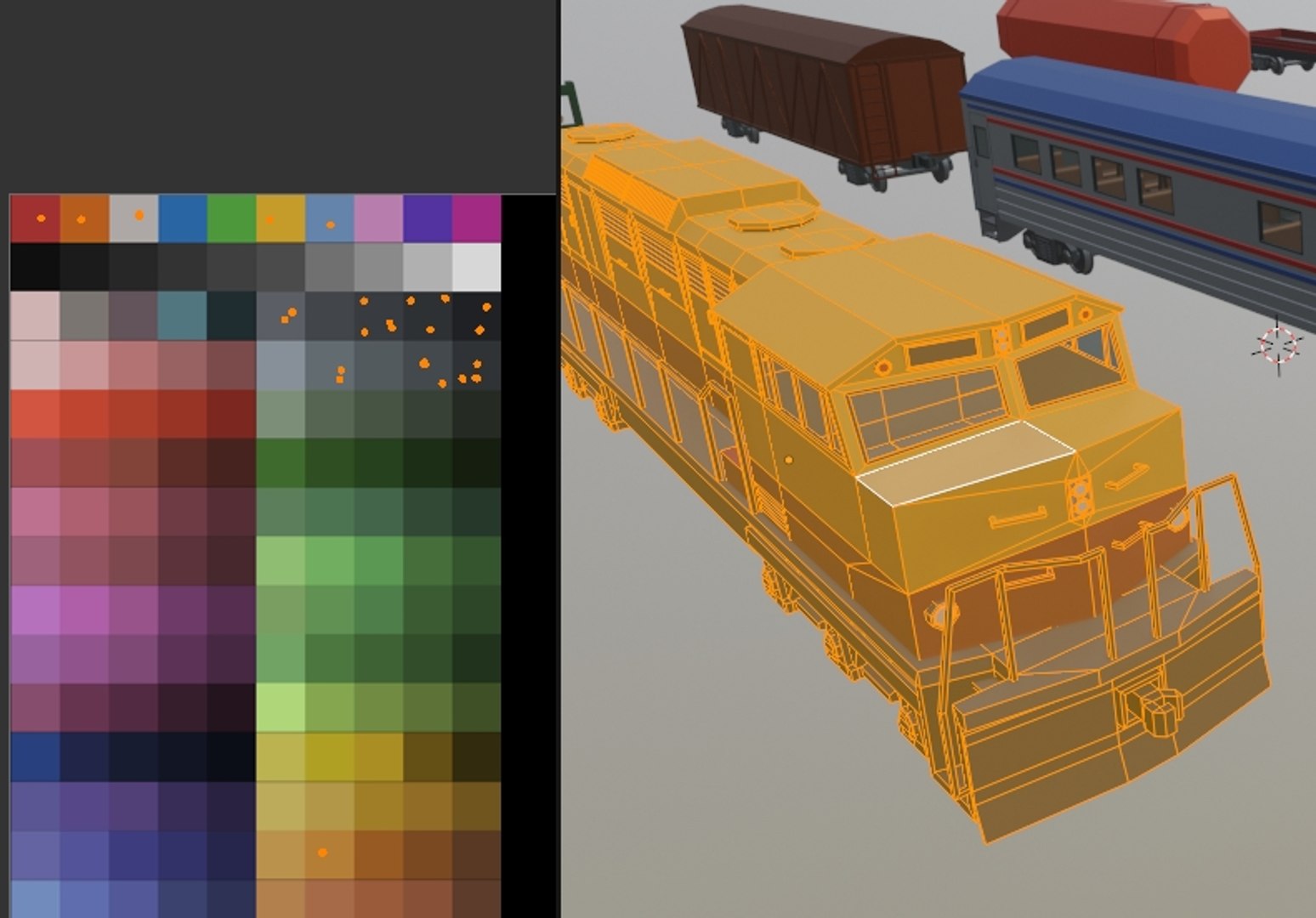 Stylized Train And Rail Wagons Low Poly 3D Model - TurboSquid 2264808
