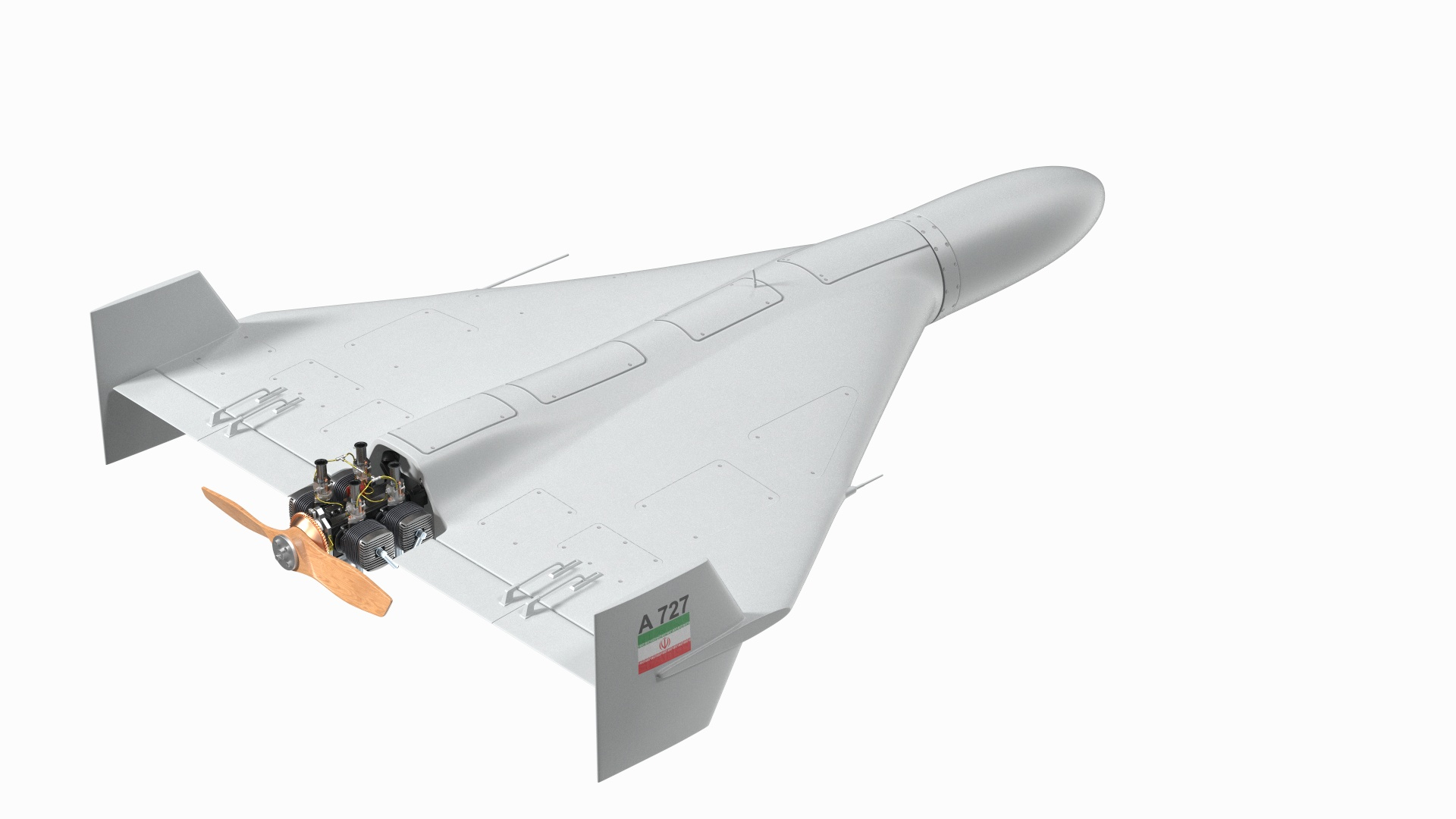 HESA Shahed 136 Rigged Model - TurboSquid 2045413