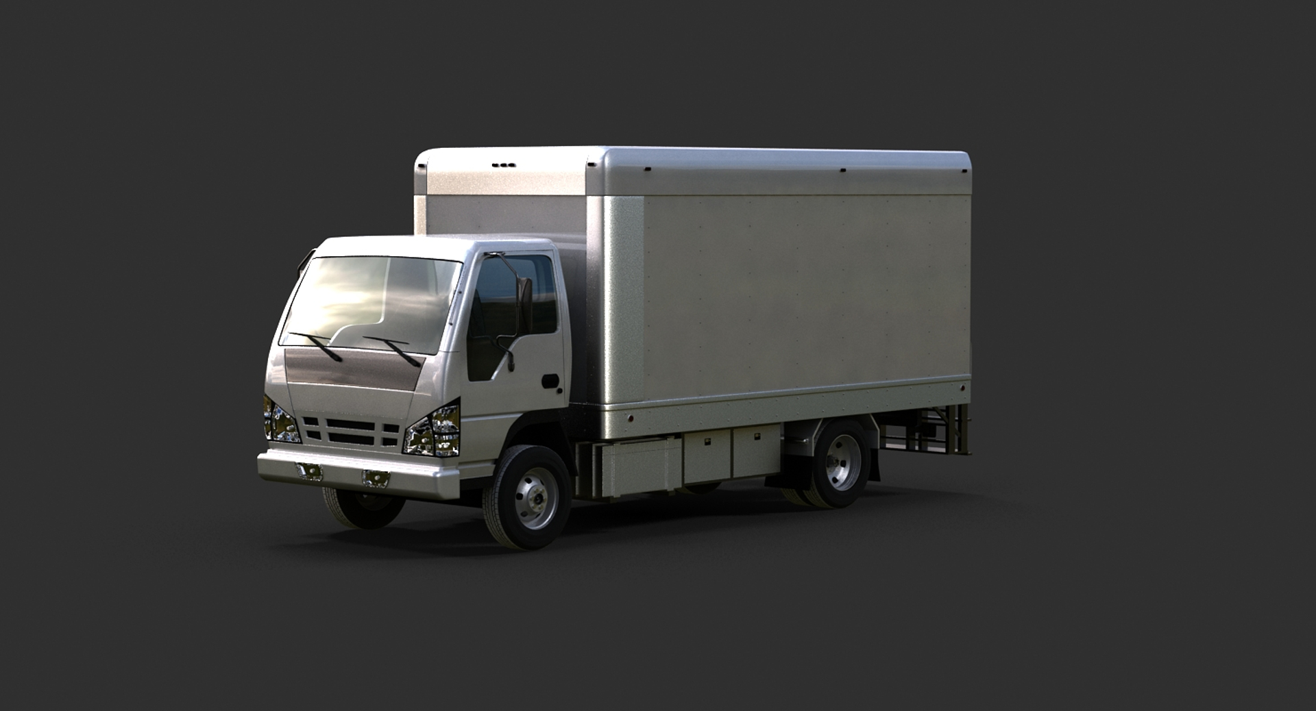 3d Model Light Box Truck