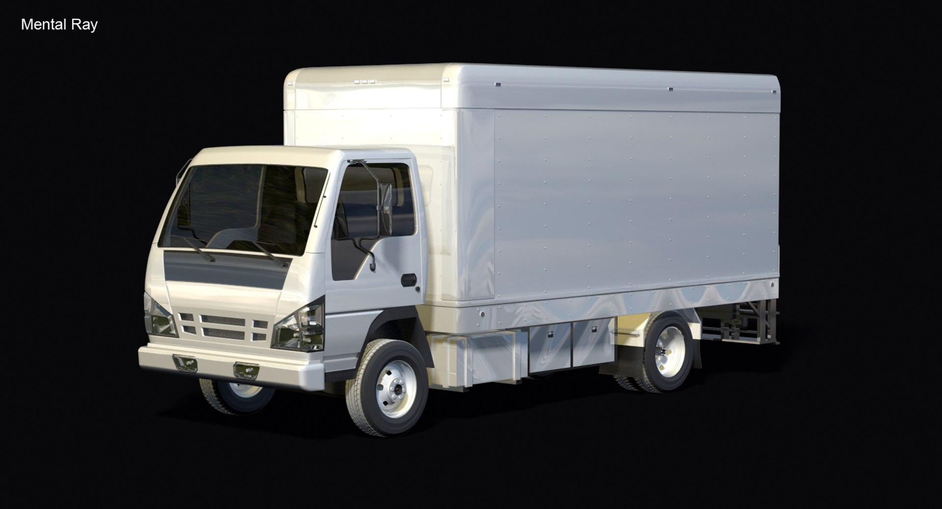 3d Model Light Box Truck