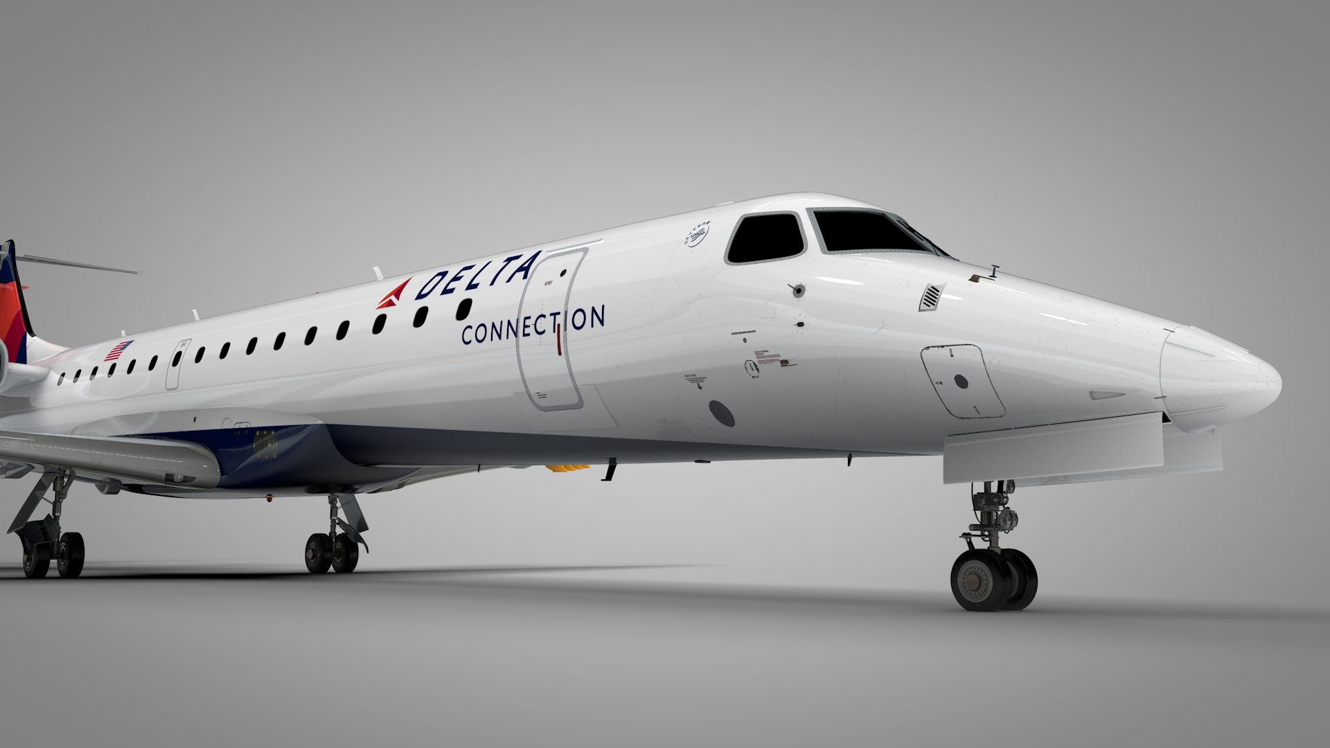3D DELTA CONNECTION EMBRAER ERJ 145 L1399 - TurboSquid 1744783