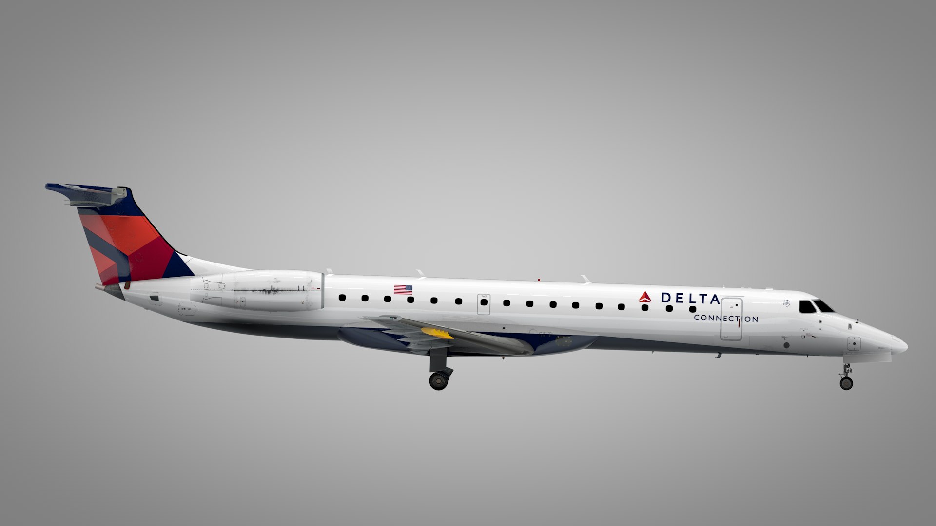 3D DELTA CONNECTION EMBRAER ERJ 145 L1399 - TurboSquid 1744783