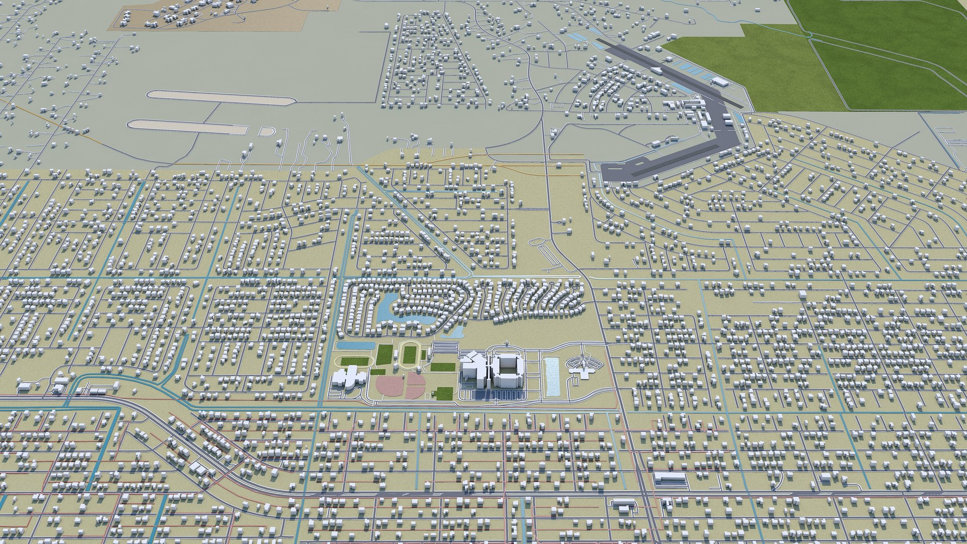 City Area Building Model - TurboSquid 1617811