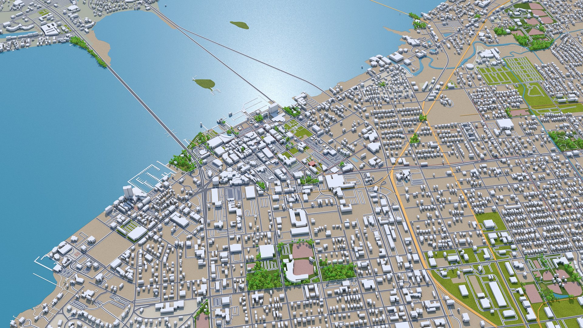 City Area Building Model - TurboSquid 1617811