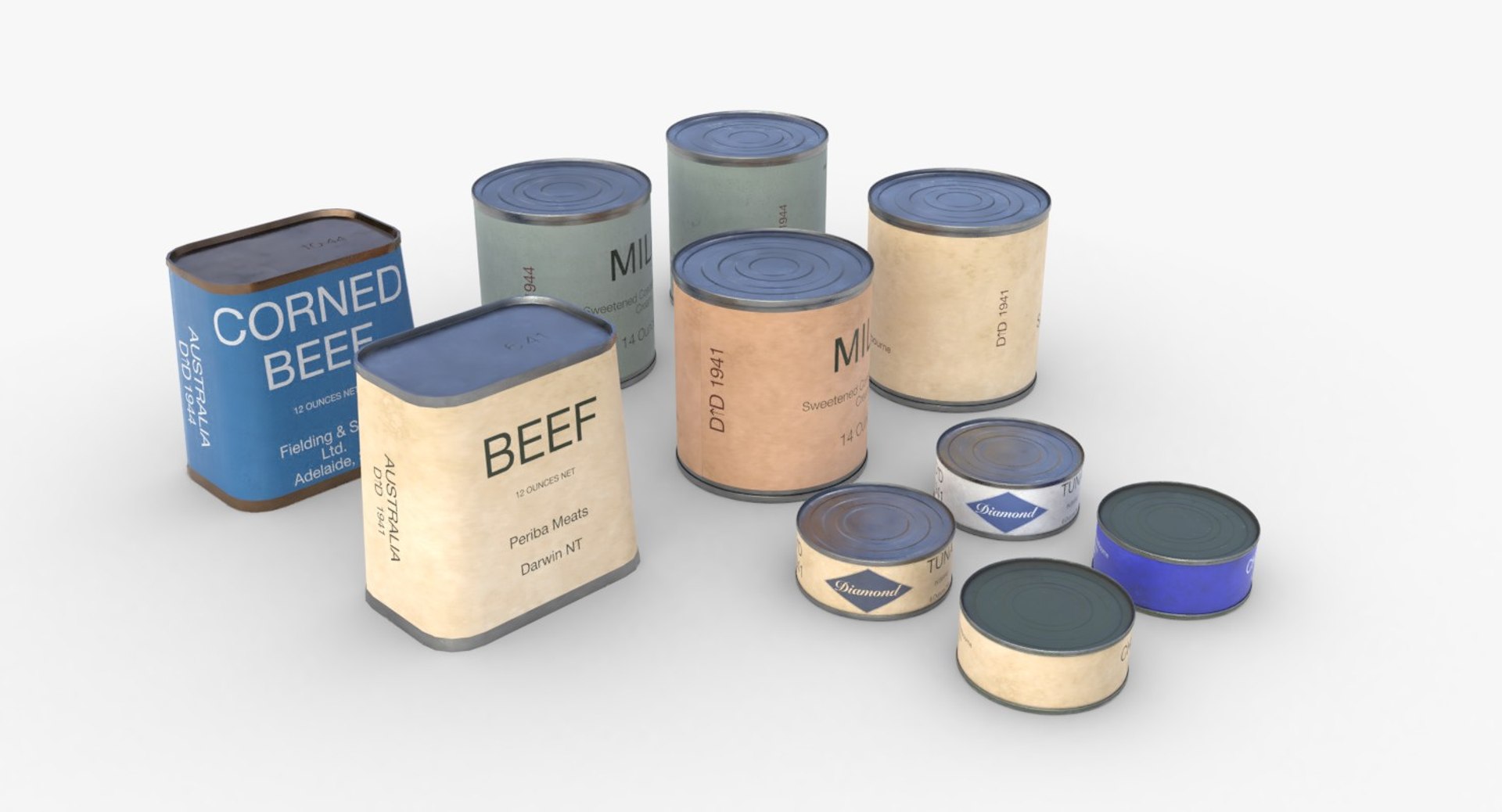 Australian Combat Rations Model - TurboSquid 1391449