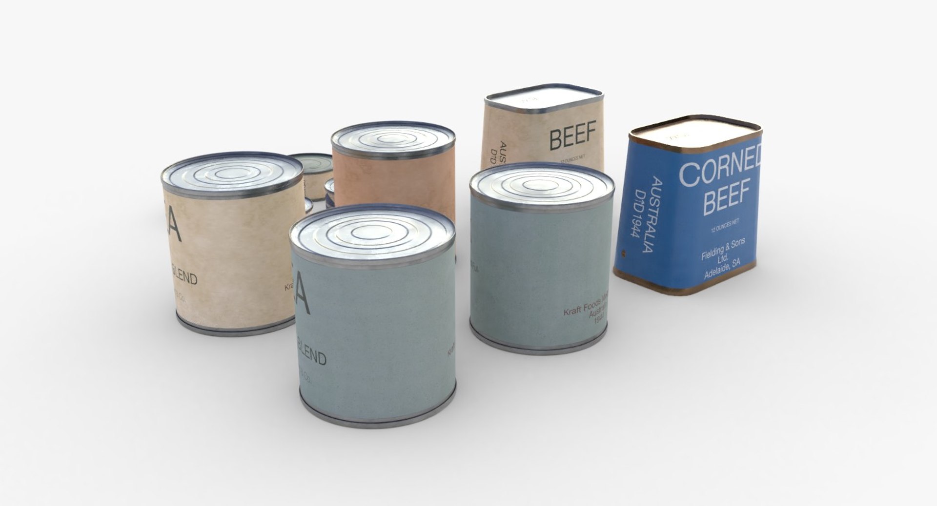 Australian Combat Rations Model - TurboSquid 1391449