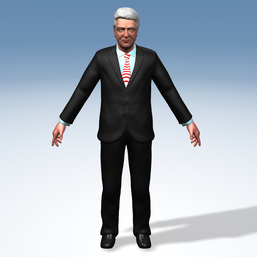 bill clinton 3d model