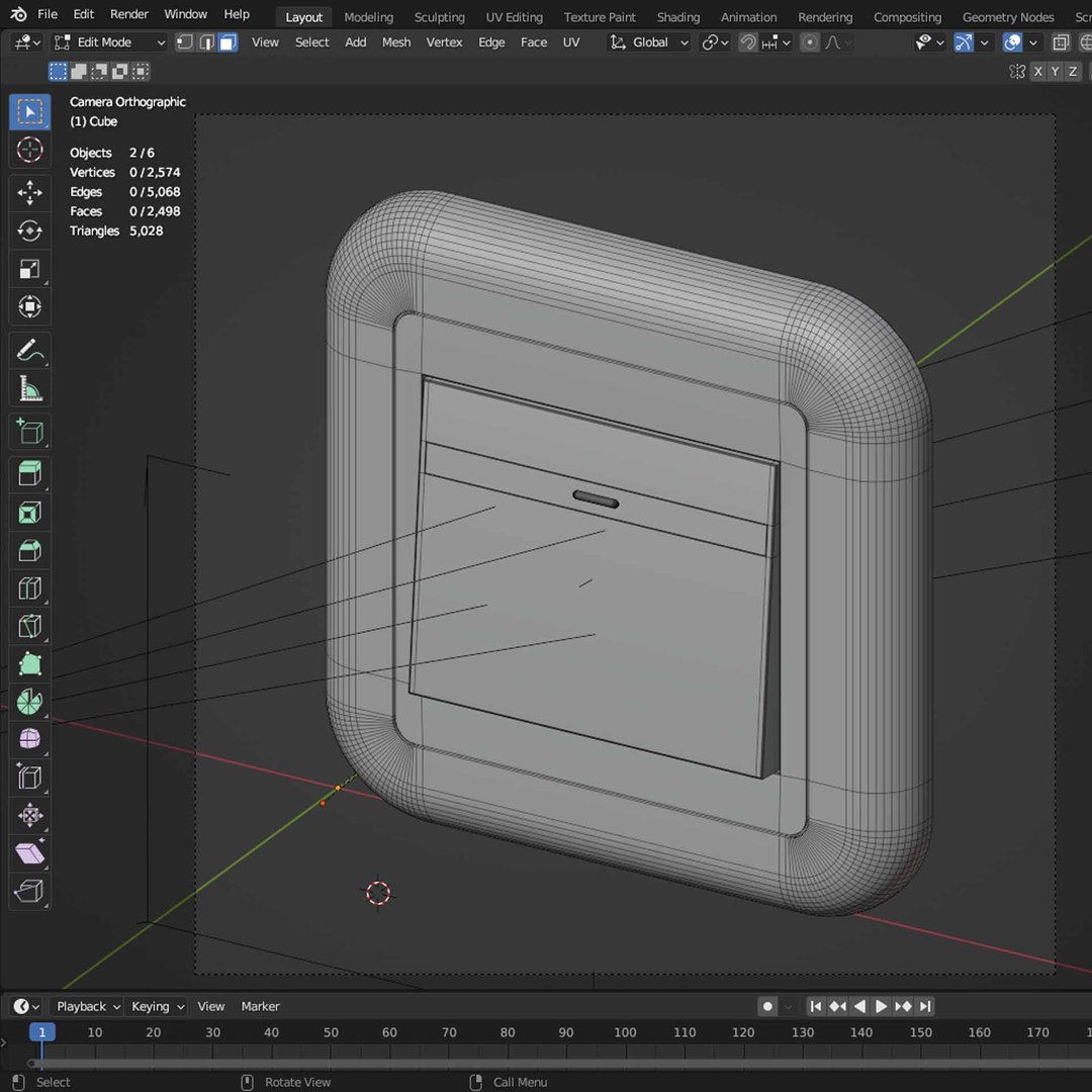 3D model 01 - Single Switch - TurboSquid 2131458