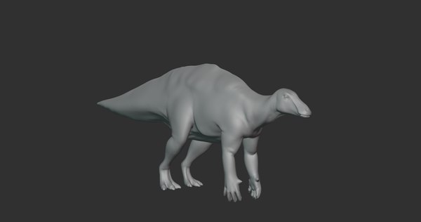 3D Tenontosaurus Basemesh Low Poly - TurboSquid 1995291