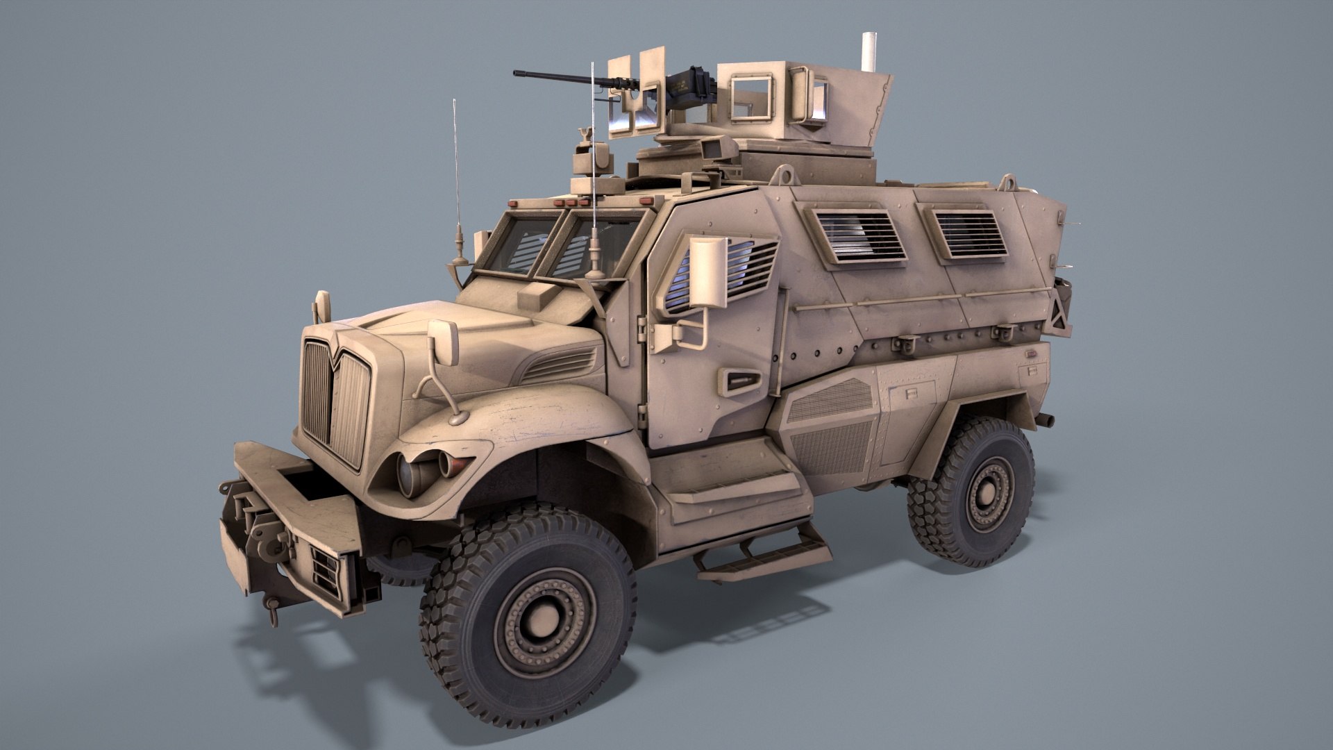 International M1224 MaxxPro Desert 3D Model - TurboSquid 2201880
