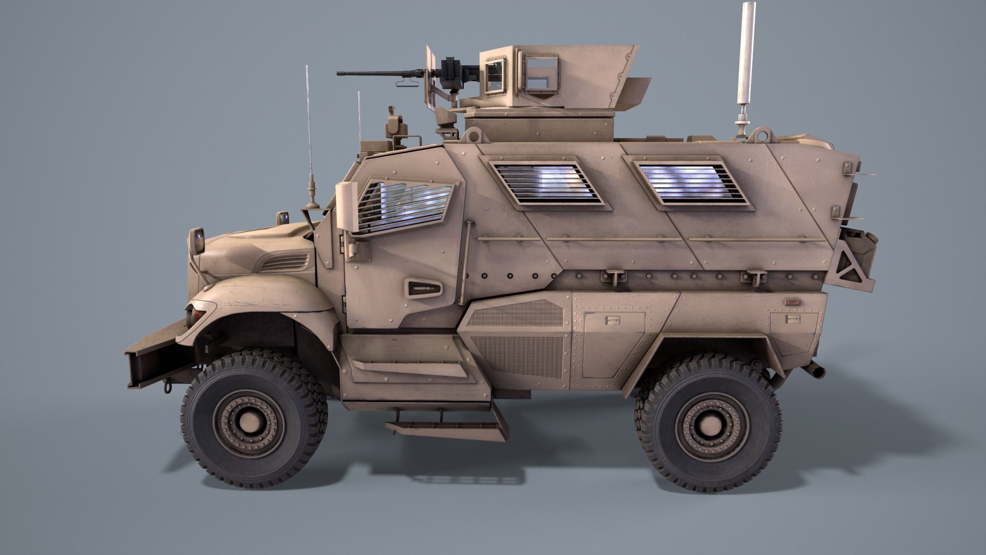 International M1224 MaxxPro Desert 3D Model - TurboSquid 2201880