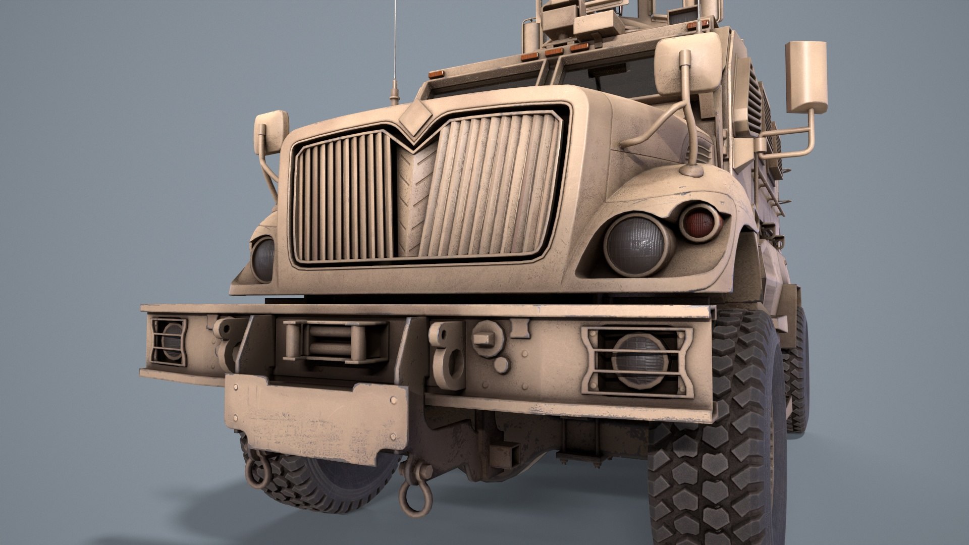 International M1224 MaxxPro Desert 3D Model - TurboSquid 2201880