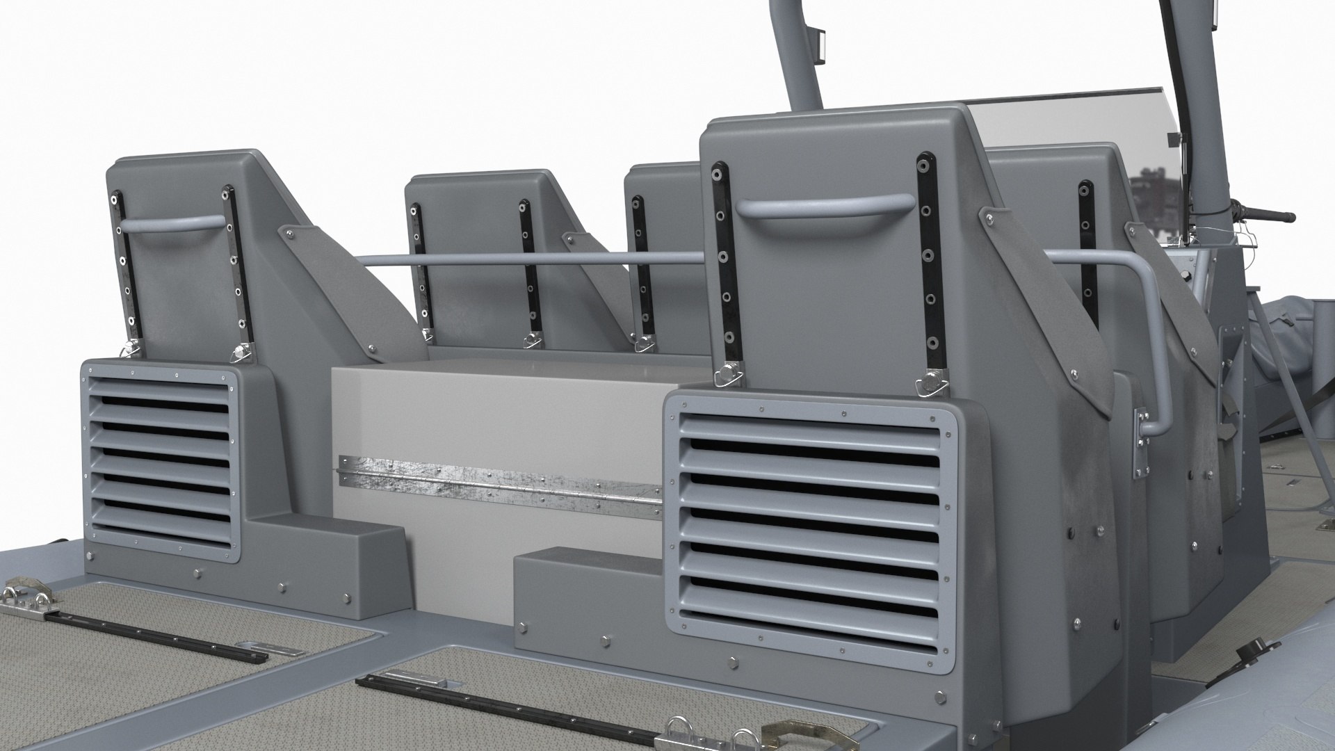 Military Inflatable Boat RHIB With Mounted Machine Gun 3D Model ...