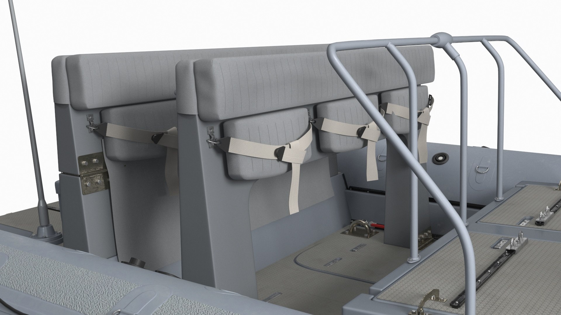 Military Inflatable Boat RHIB With Mounted Machine Gun 3D Model ...