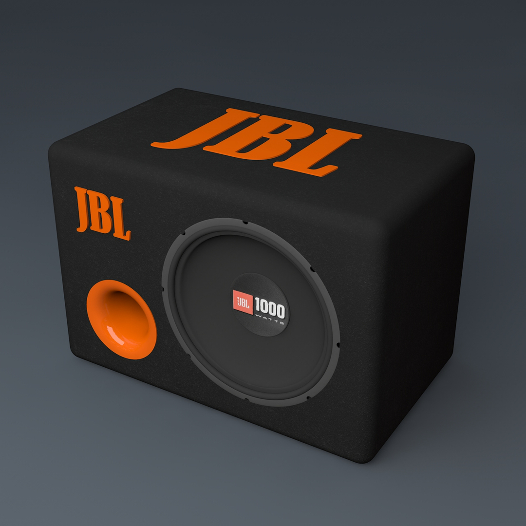3d model jbl bass