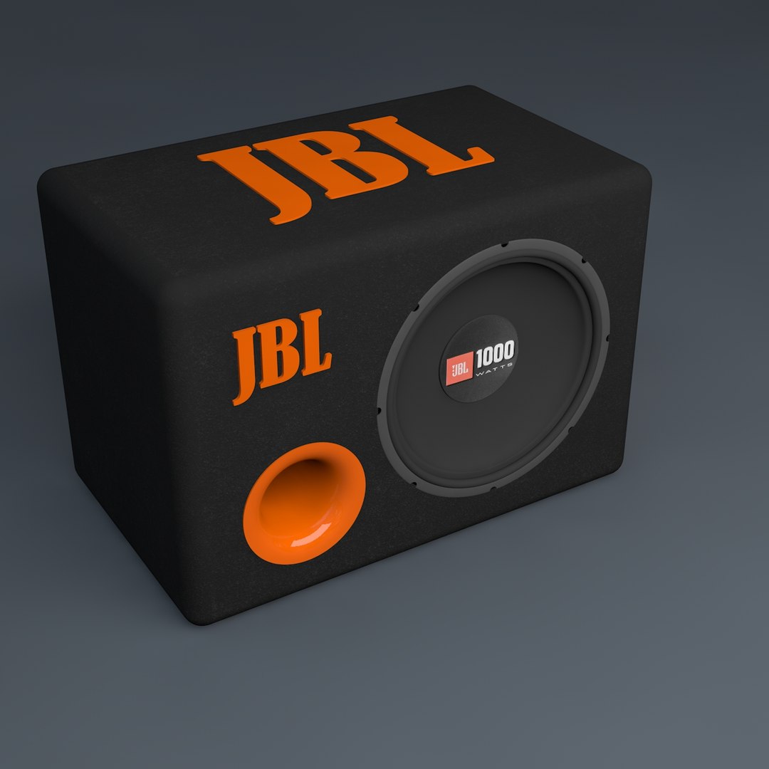 3d model jbl bass
