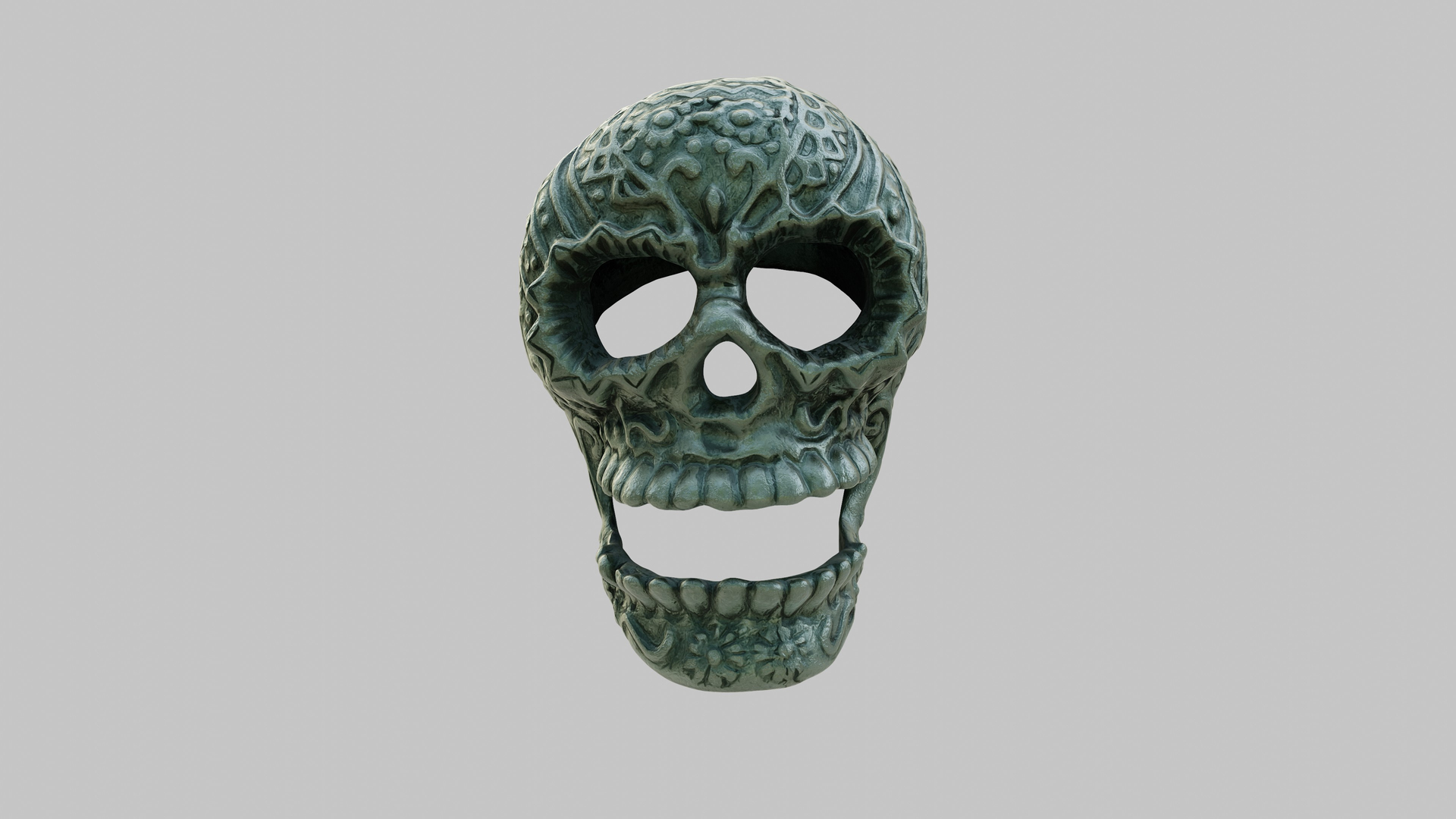 Metallic Skull Figurine 3D Model - TurboSquid 2040928