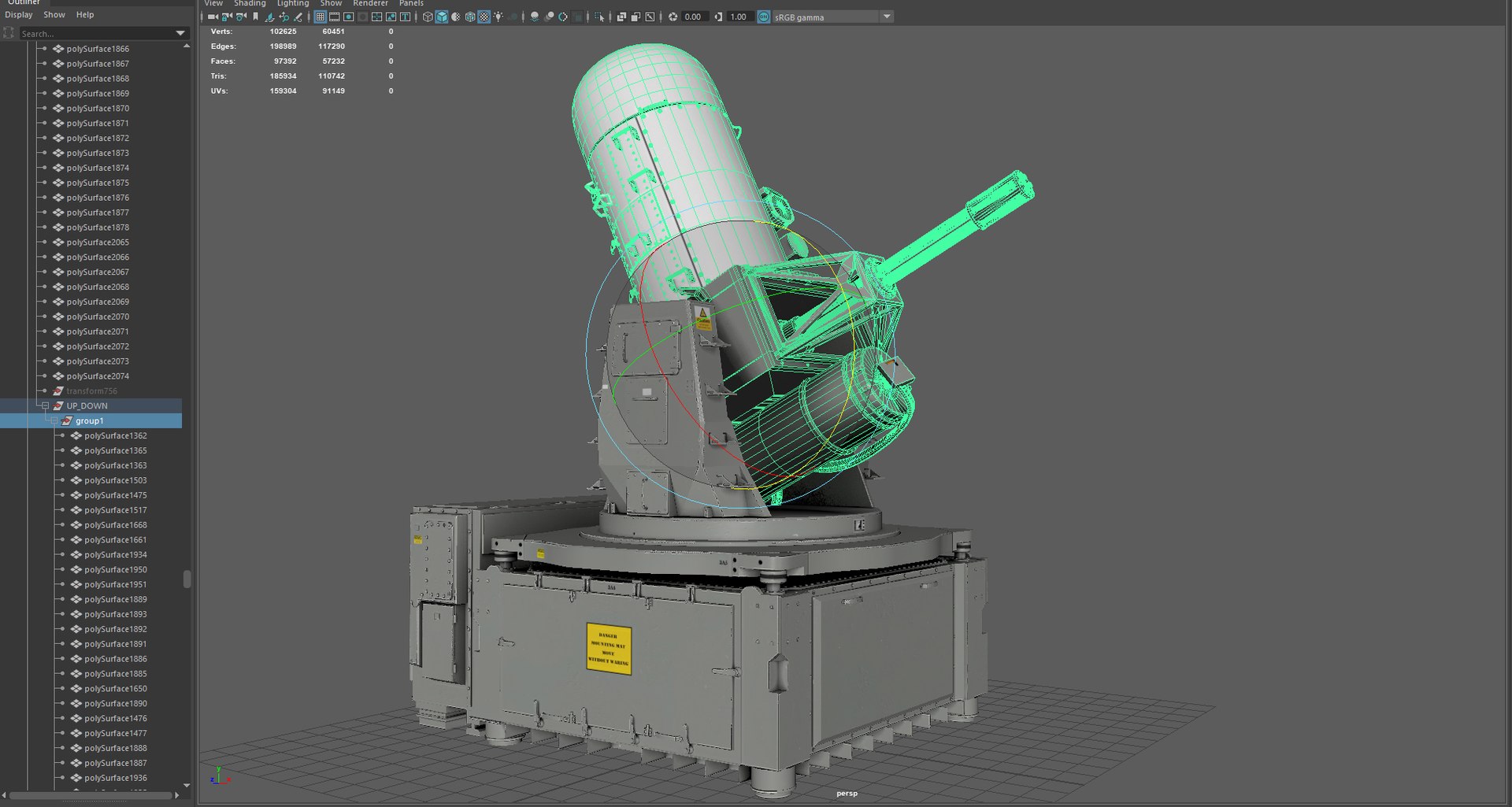 3D Phalanx CIWS Model - TurboSquid 2044169