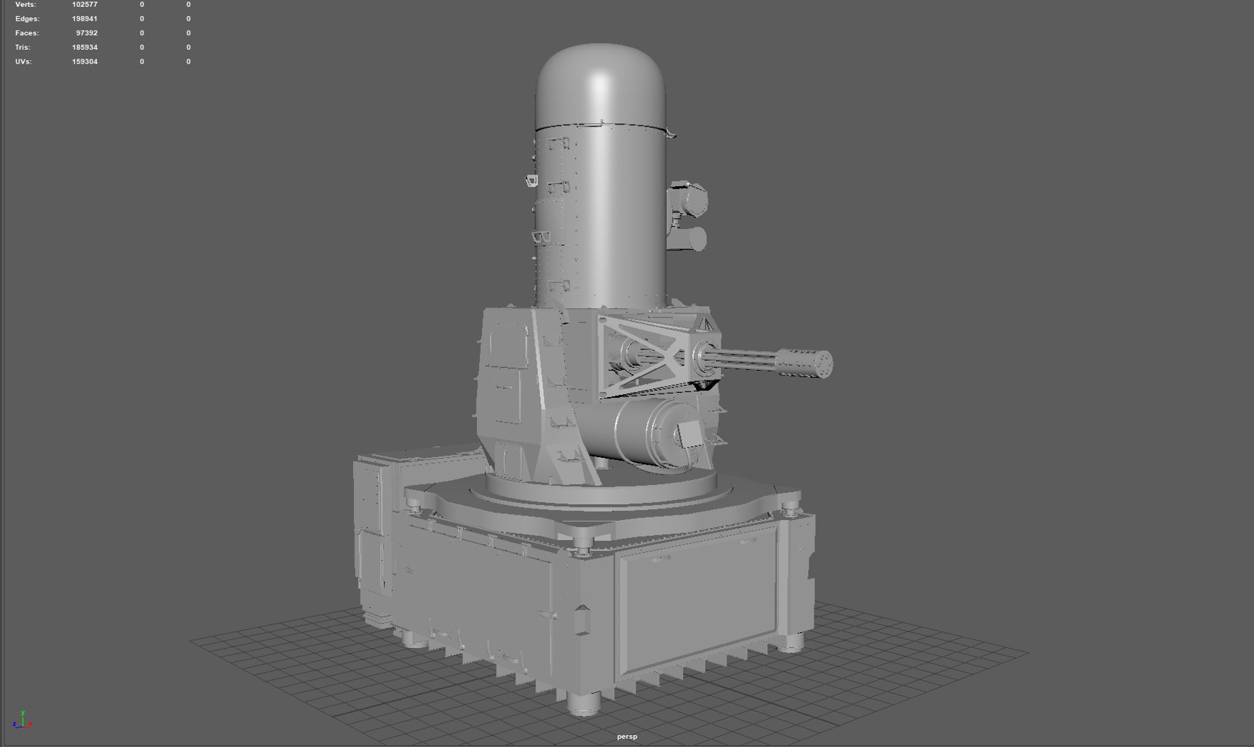 3D Phalanx CIWS Model - TurboSquid 2044169