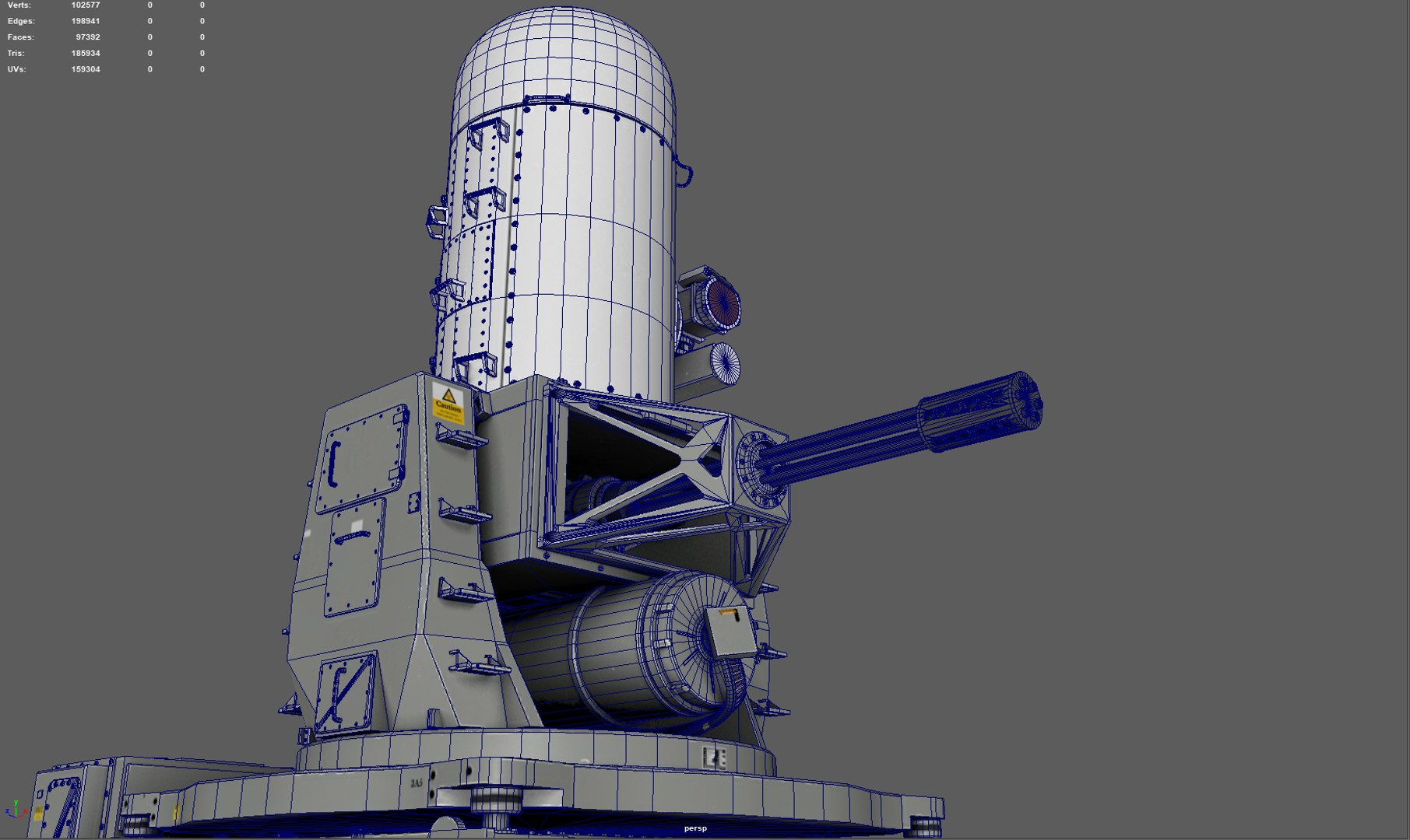3D Phalanx CIWS Model - TurboSquid 2044169