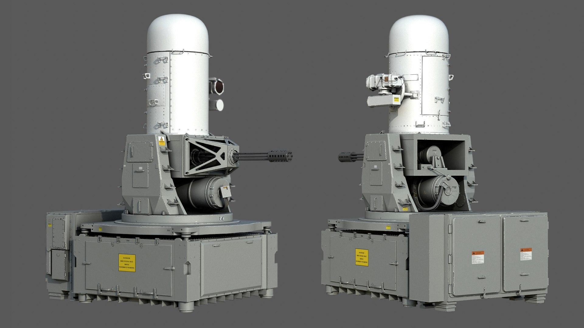 3D Phalanx CIWS model - TurboSquid 2044169