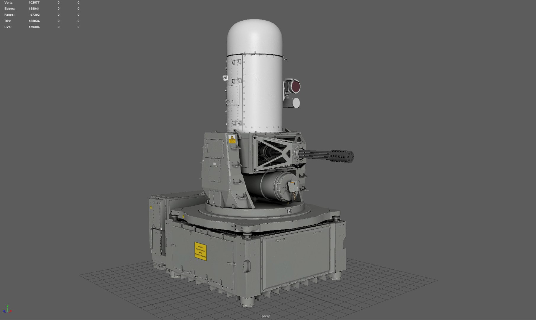 3D Phalanx CIWS Model - TurboSquid 2044169