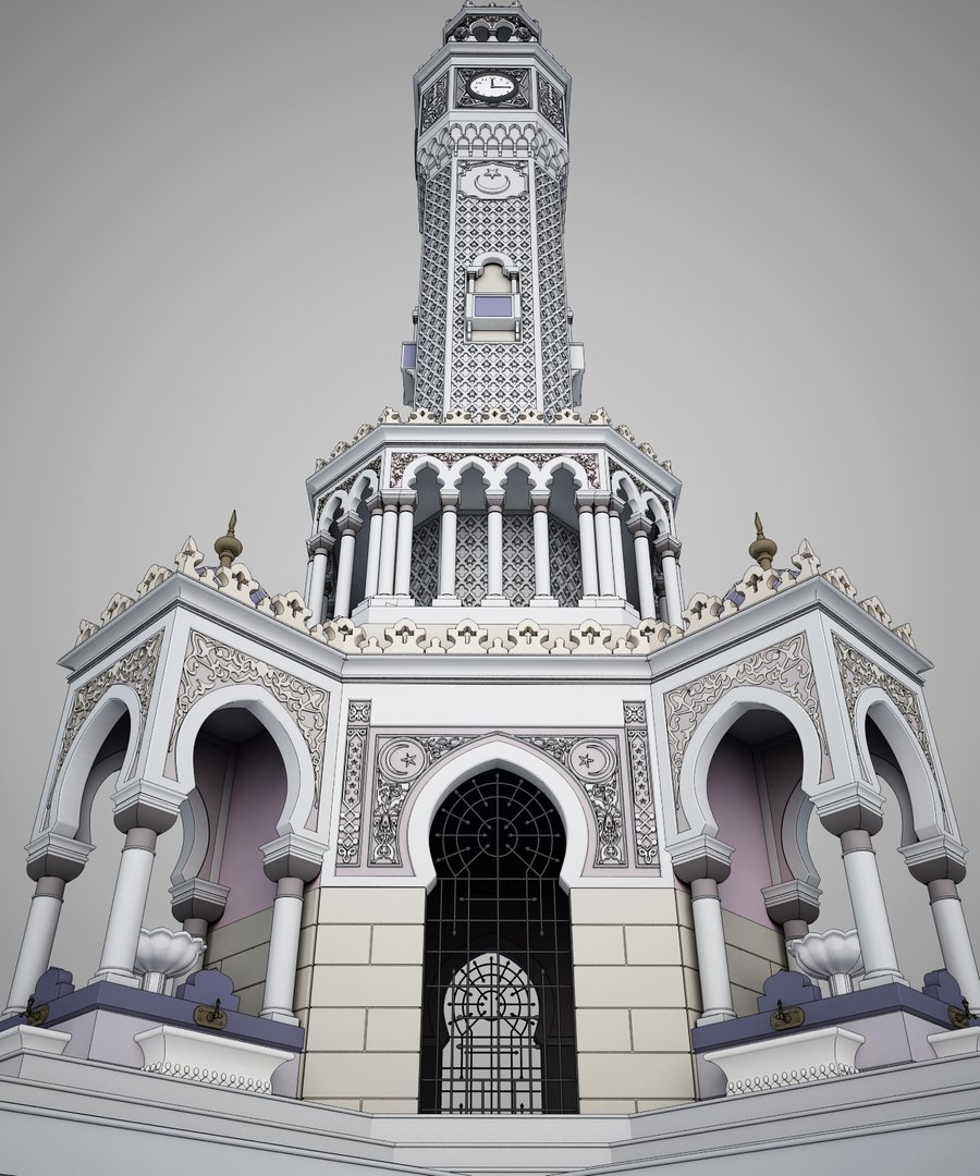 Clock Tower 3d Model