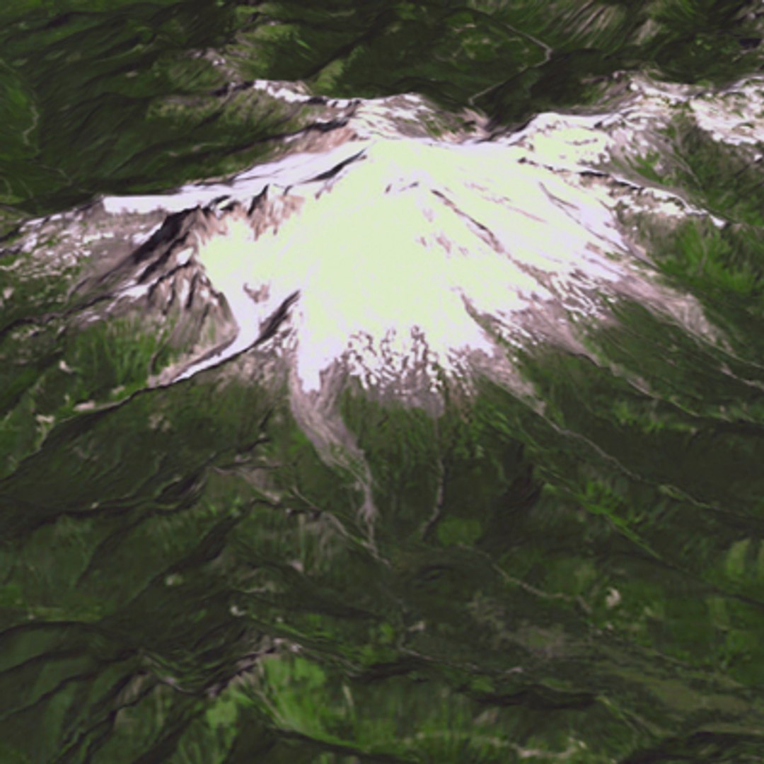 3d Usgs Mount Baker Washington