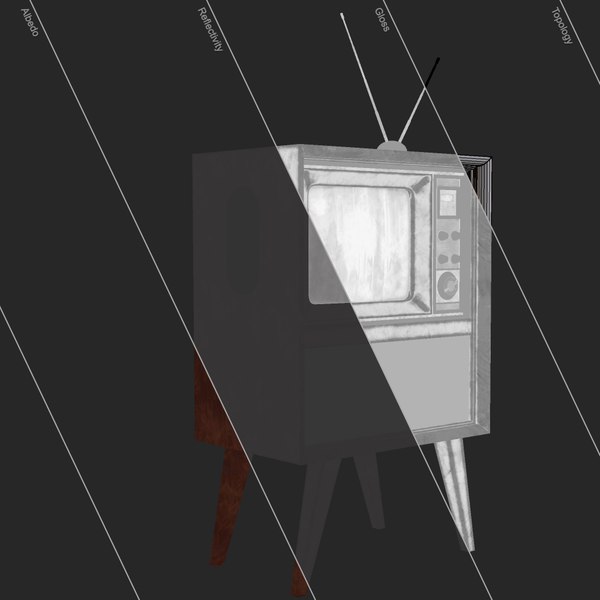 Retro vintage tv television 3D model - TurboSquid 1416297