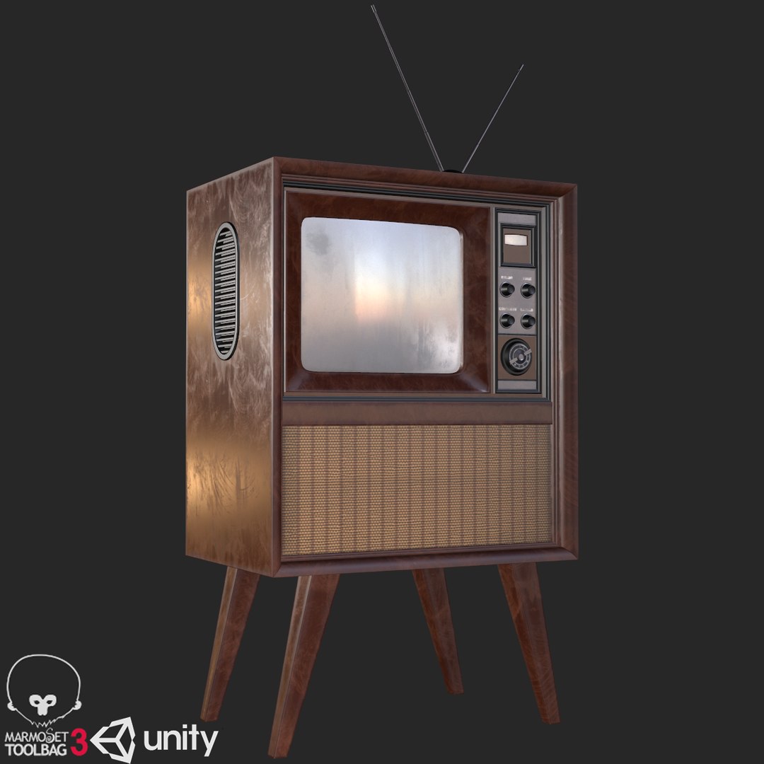 Retro Vintage Tv Television 3D Model - TurboSquid 1416297