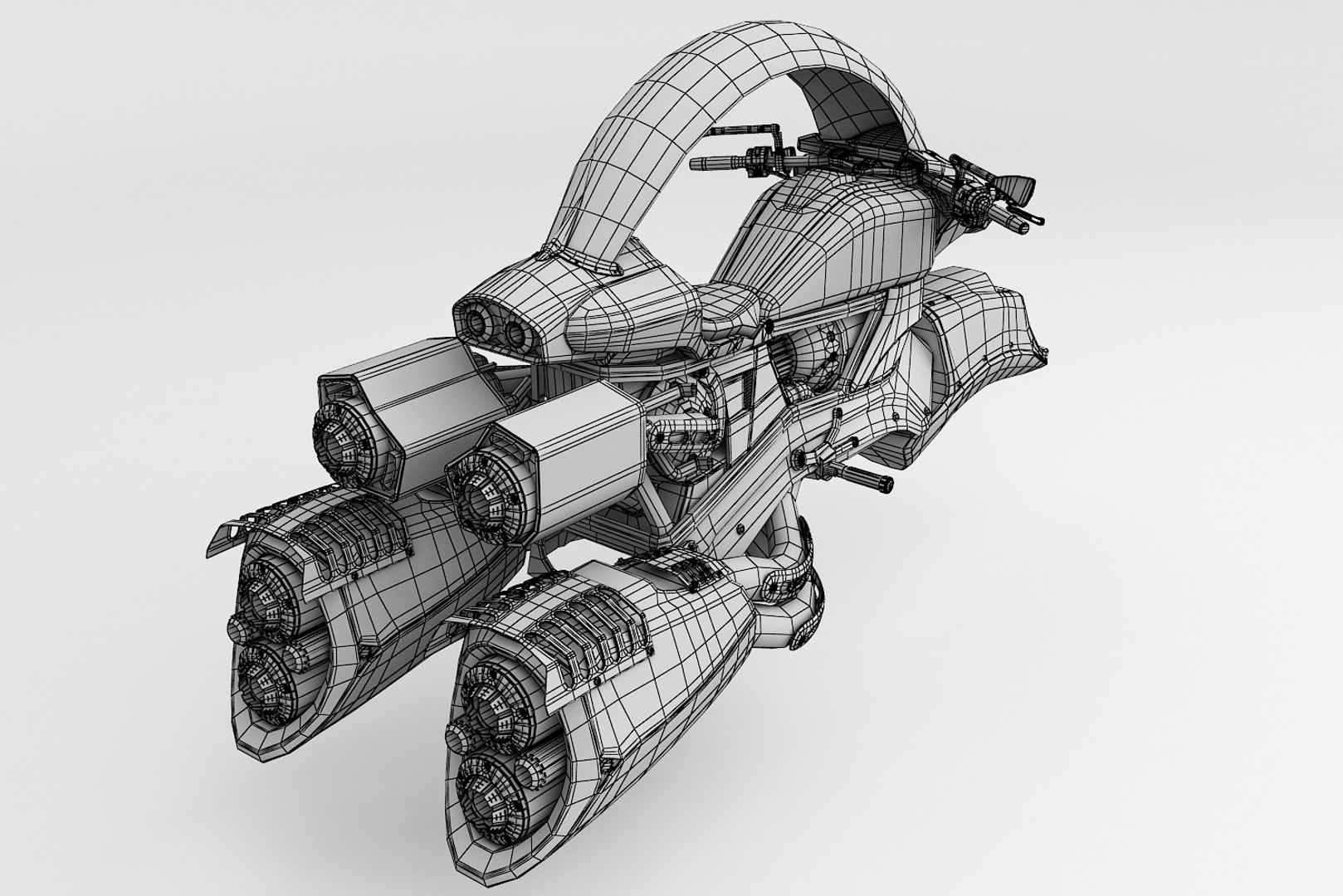 Futuristic Motorcycle 3D Model - TurboSquid 1254808