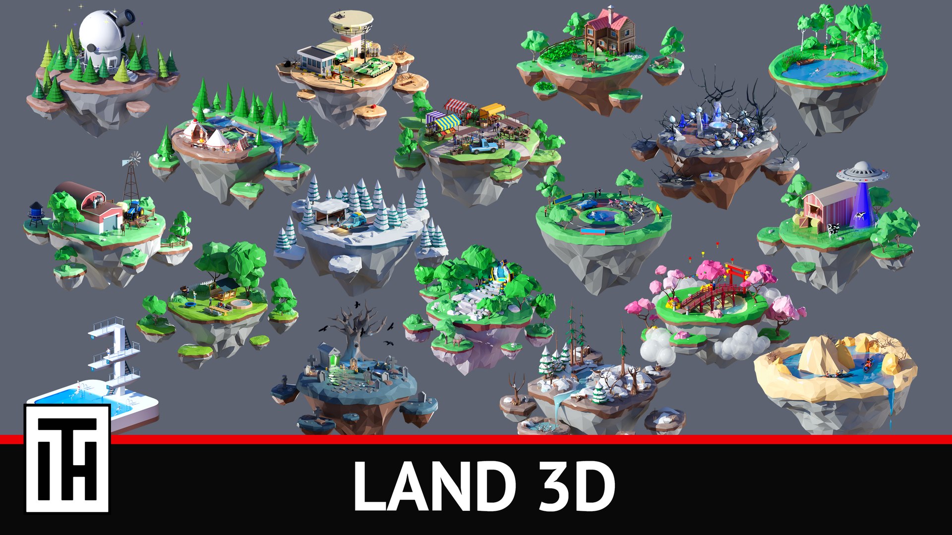 Land 3D 3D model - TurboSquid 1970426