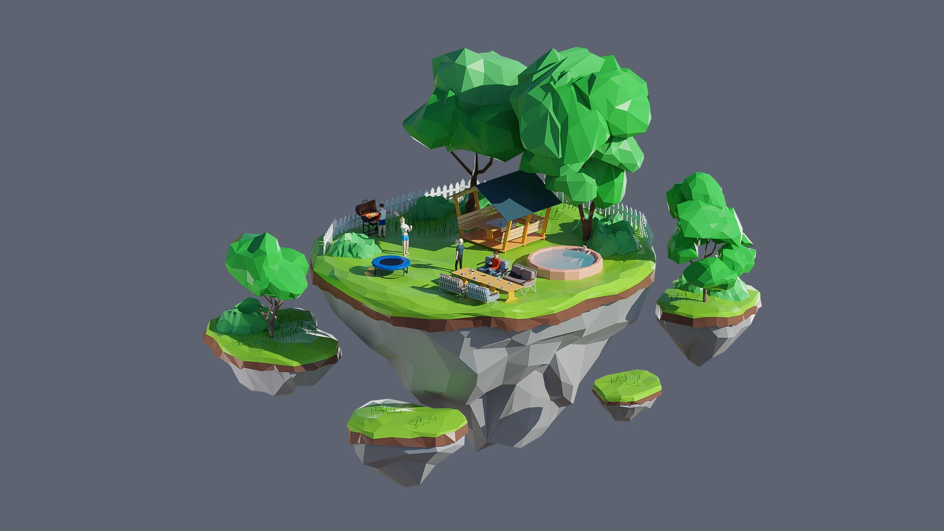 Land 3D 3D Model - TurboSquid 1970426