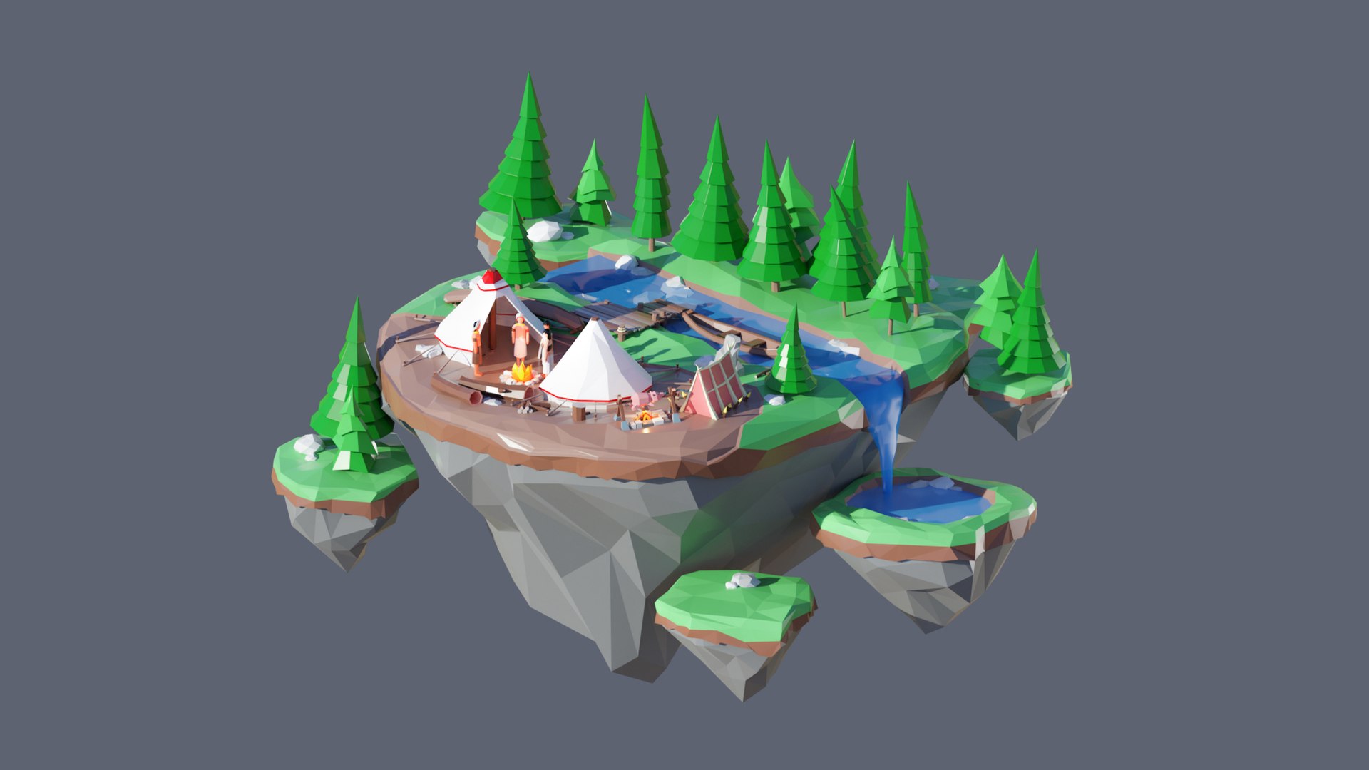 Land 3D 3D model - TurboSquid 1970426