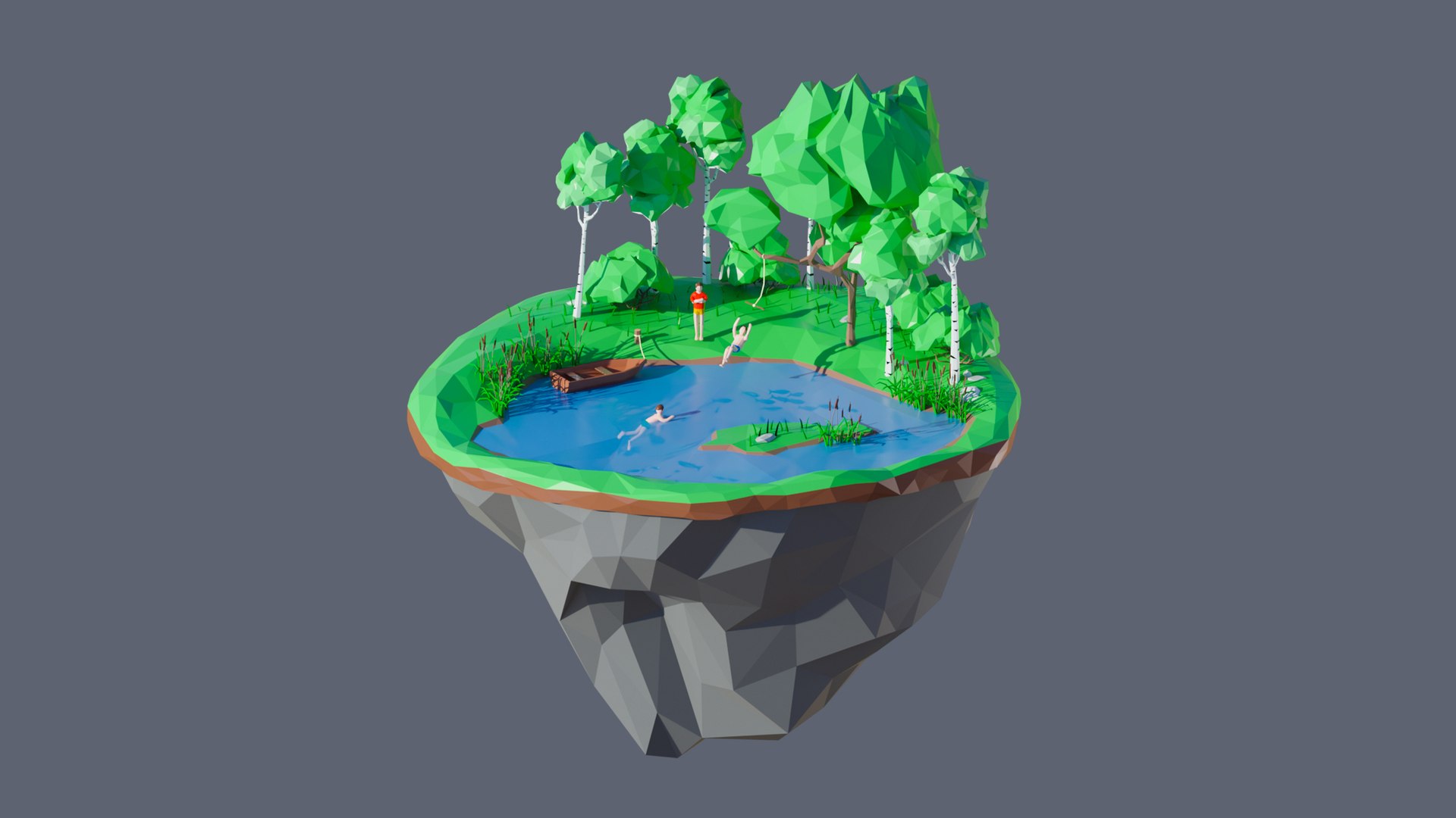 Land 3D 3D model - TurboSquid 1970426