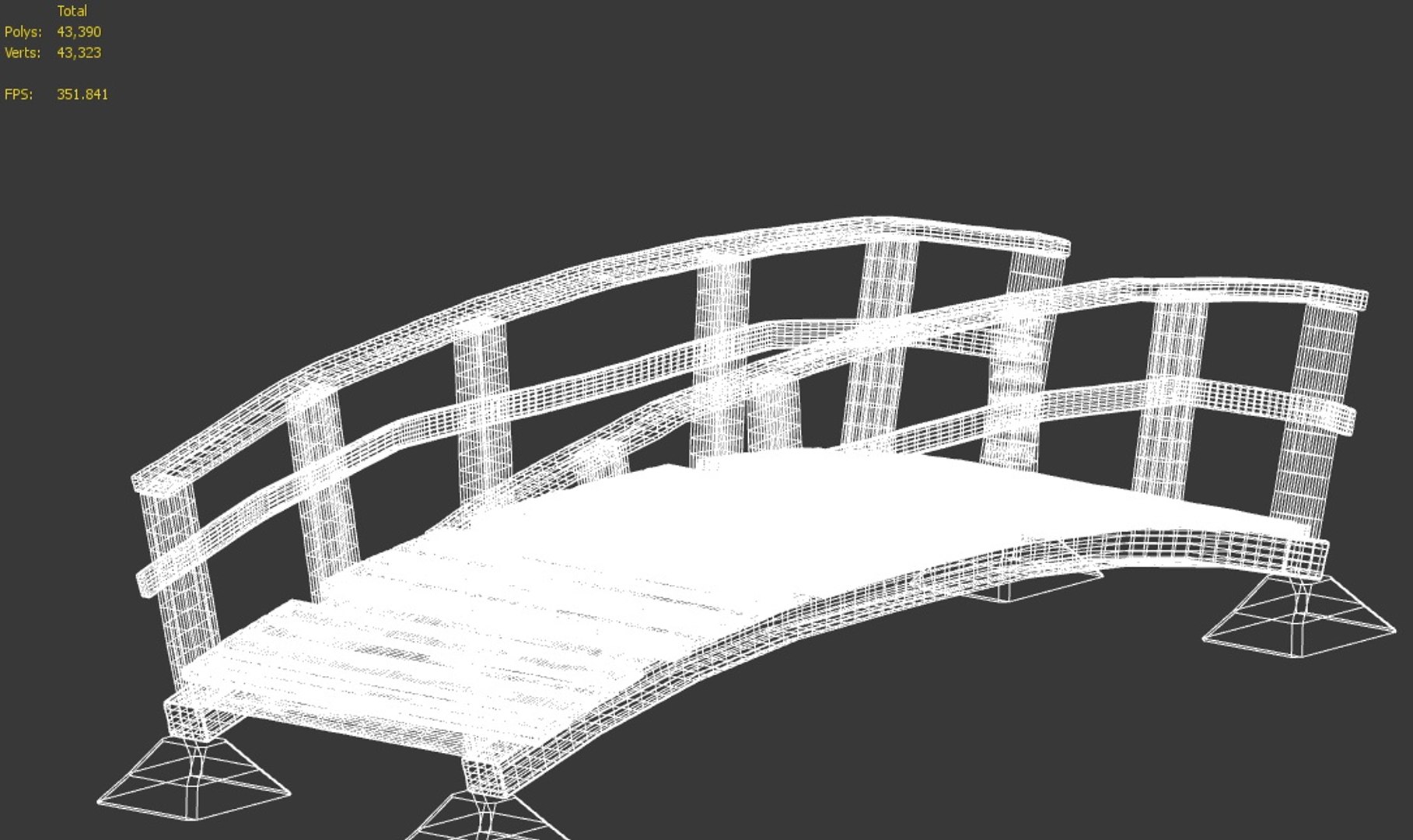 3d Wooden Bridge Wood