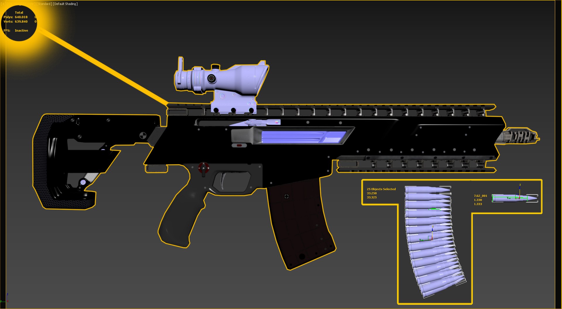 3D C8 Assault Rifle Model - TurboSquid 2331604
