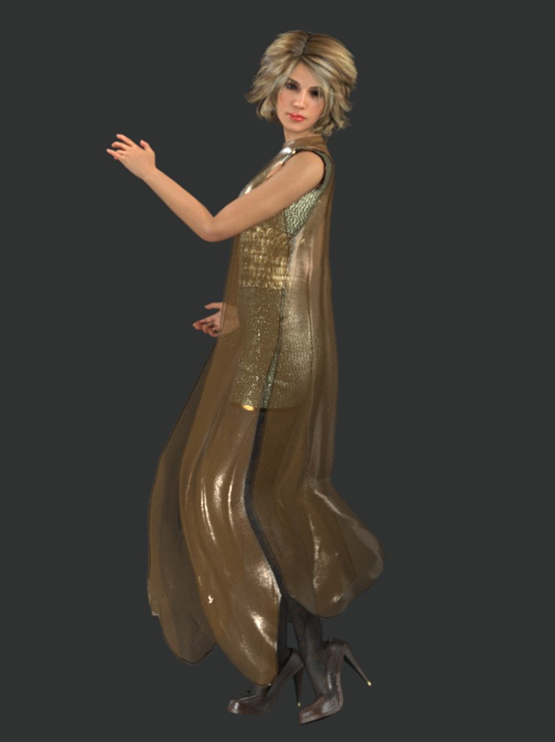 Realistic Rigged Style Woman-Kanela Character 3D Model Model ...