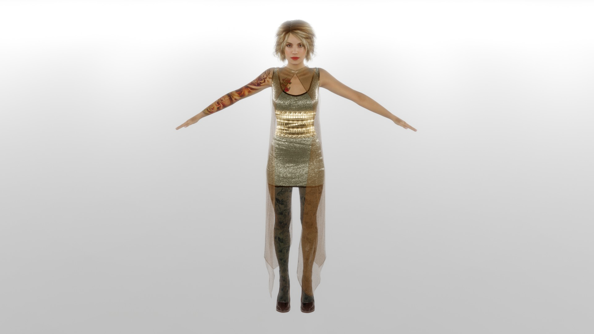 Realistic Rigged Style Woman-Kanela Character 3D Model Model ...