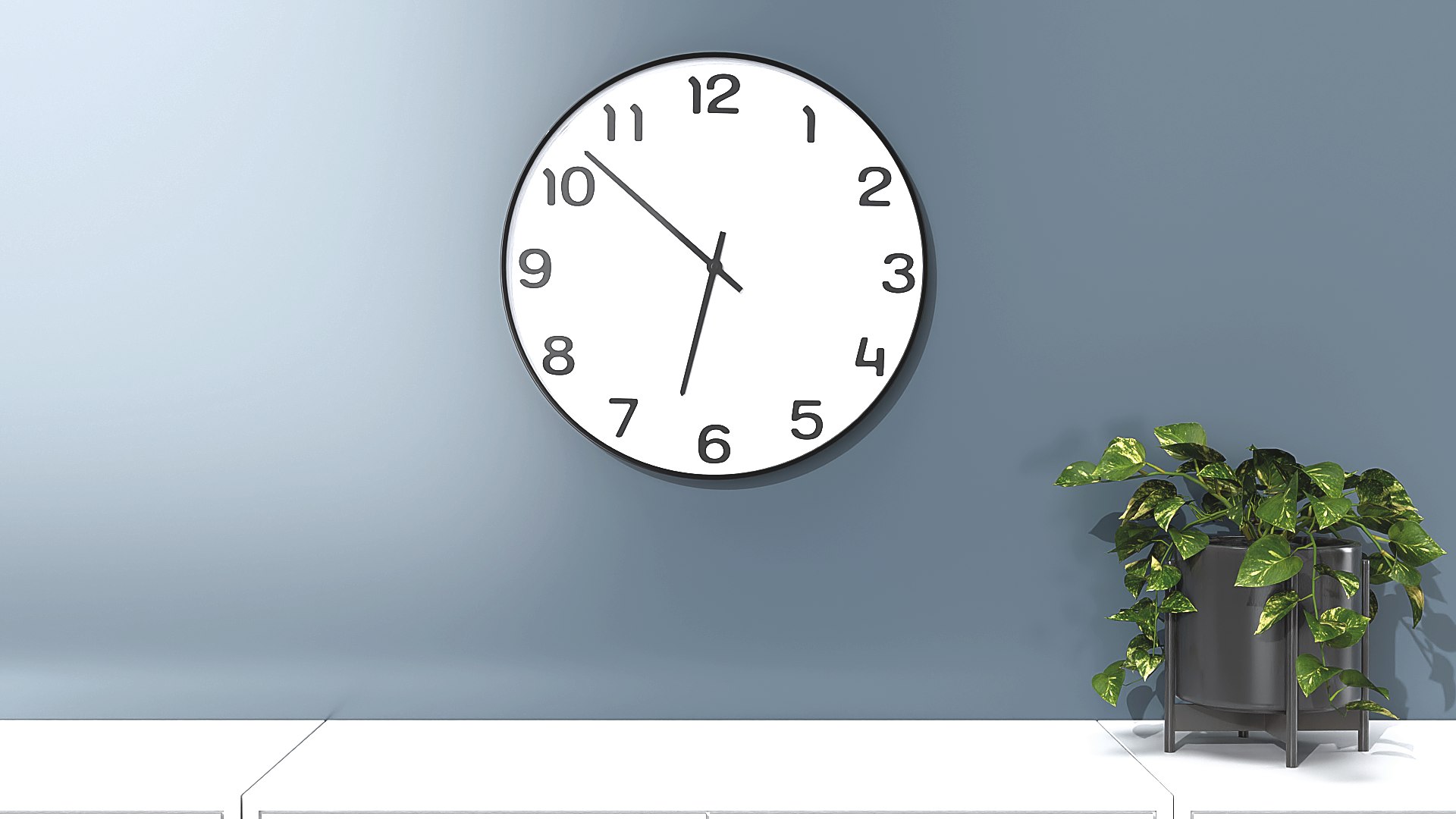 3D Wall Clock 01 - TurboSquid 1960012