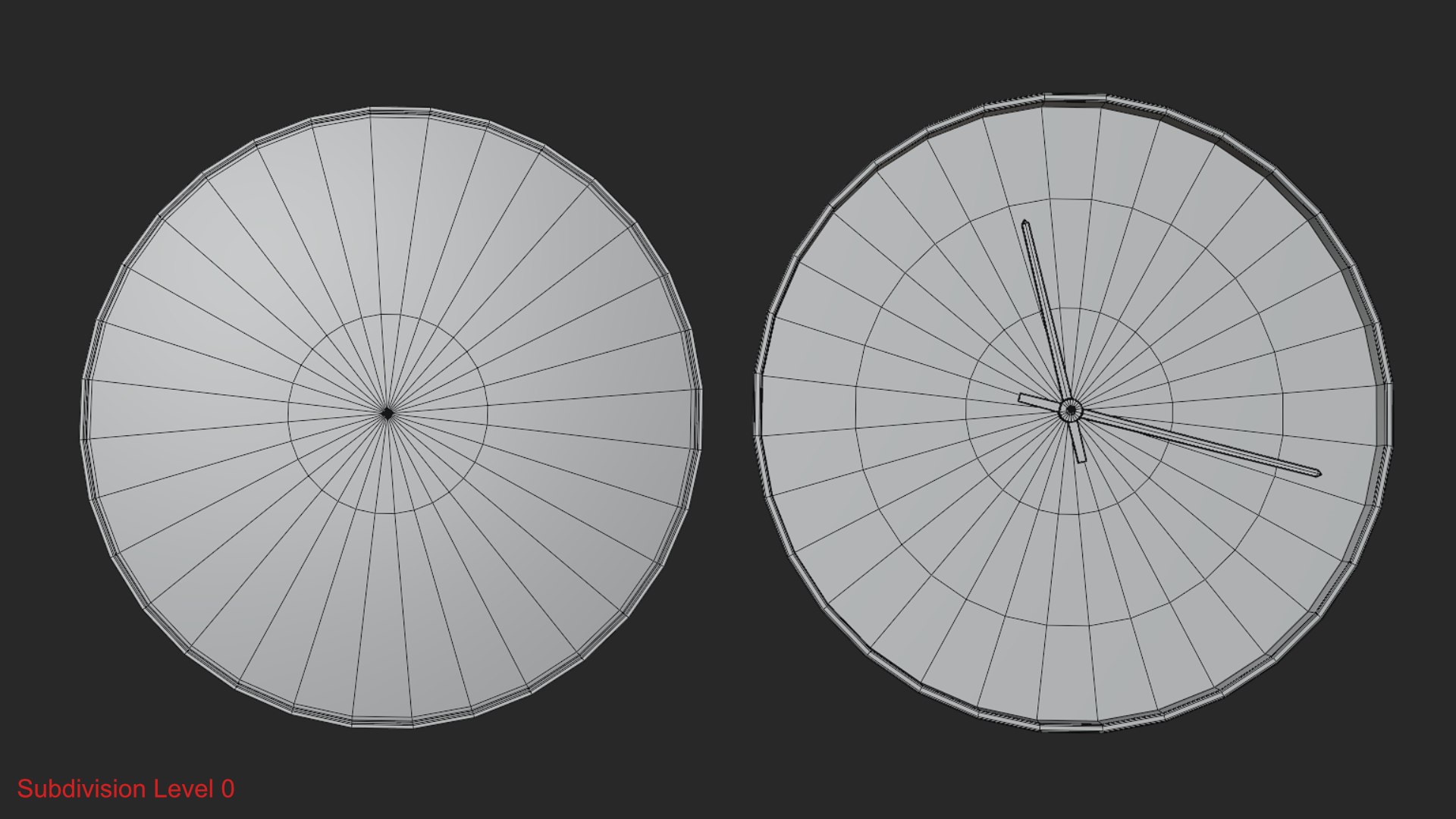 3D Wall Clock 01 - TurboSquid 1960012