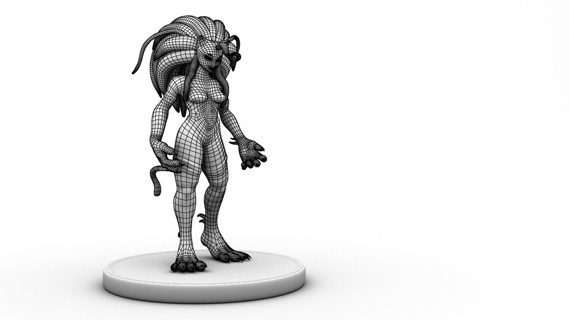 3d Model Female Cat