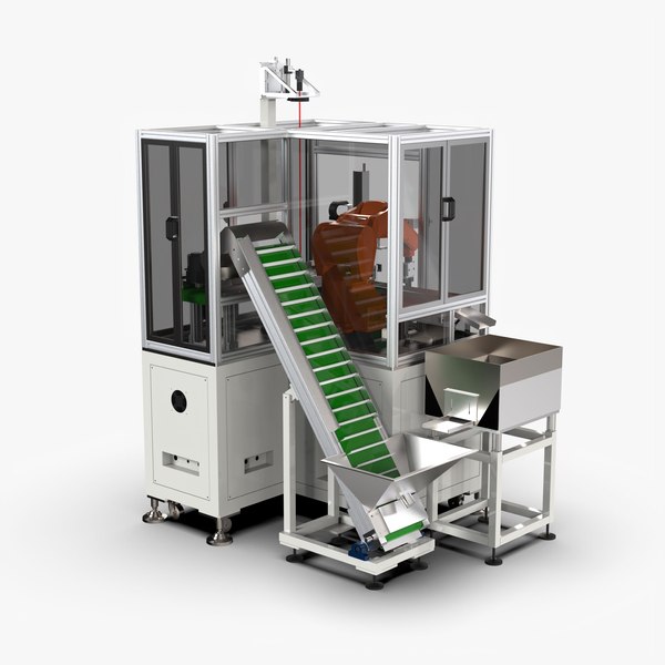 modelo 3d Robot Automatic Feeding Equipment - TurboSquid 2001358
