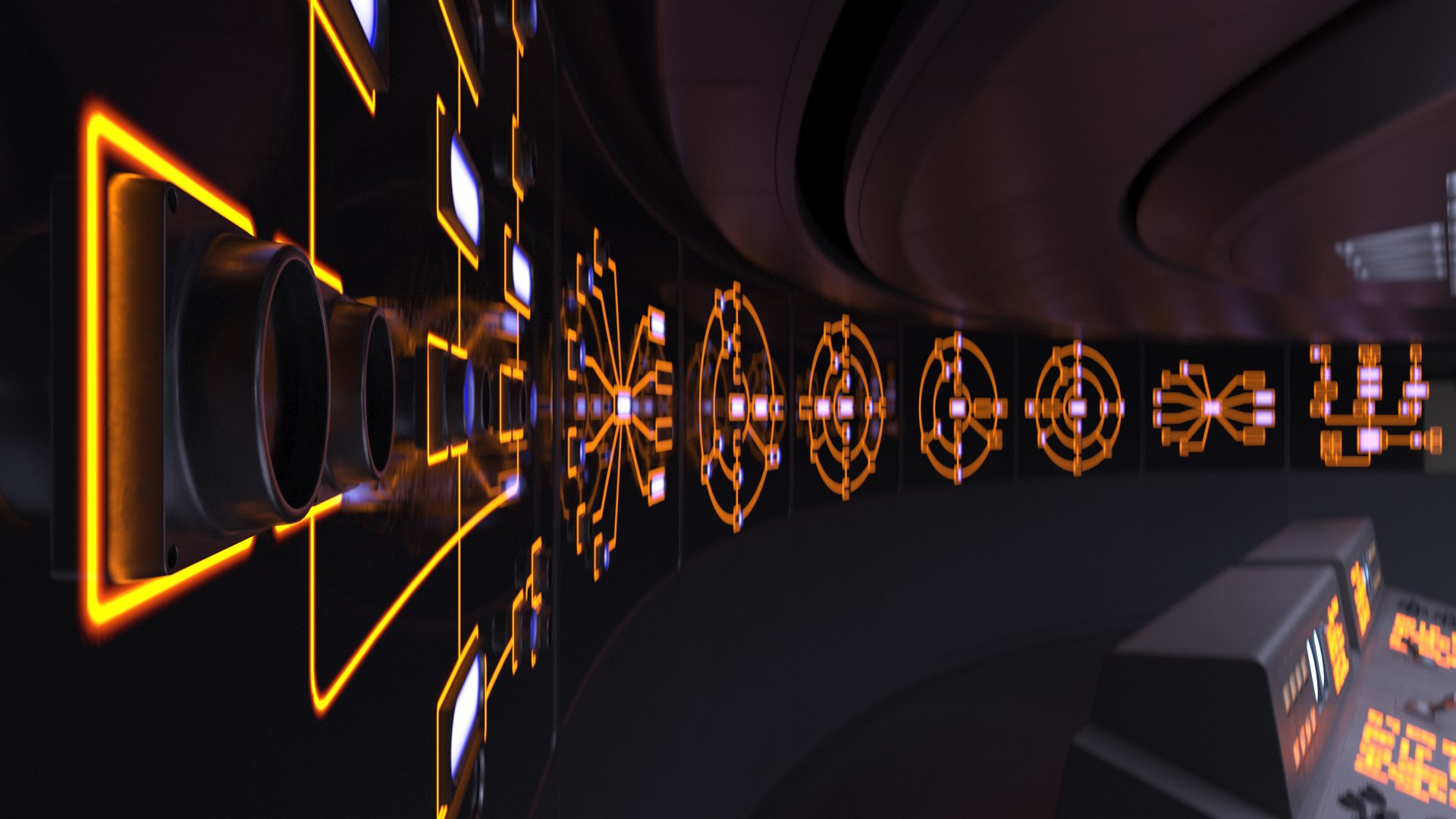 Sci-fi Control Room Interior 3D - TurboSquid 2142982