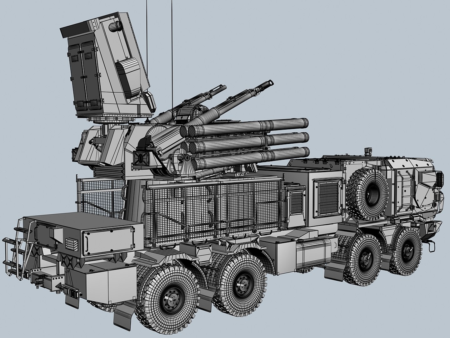Russian Pantsir-sm Sa-22 Model - TurboSquid 1475289